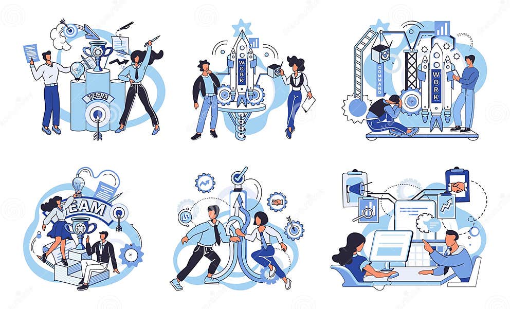 Team Solving Problems. Search for Right Solution, Business Problem Solving Business Matching ...