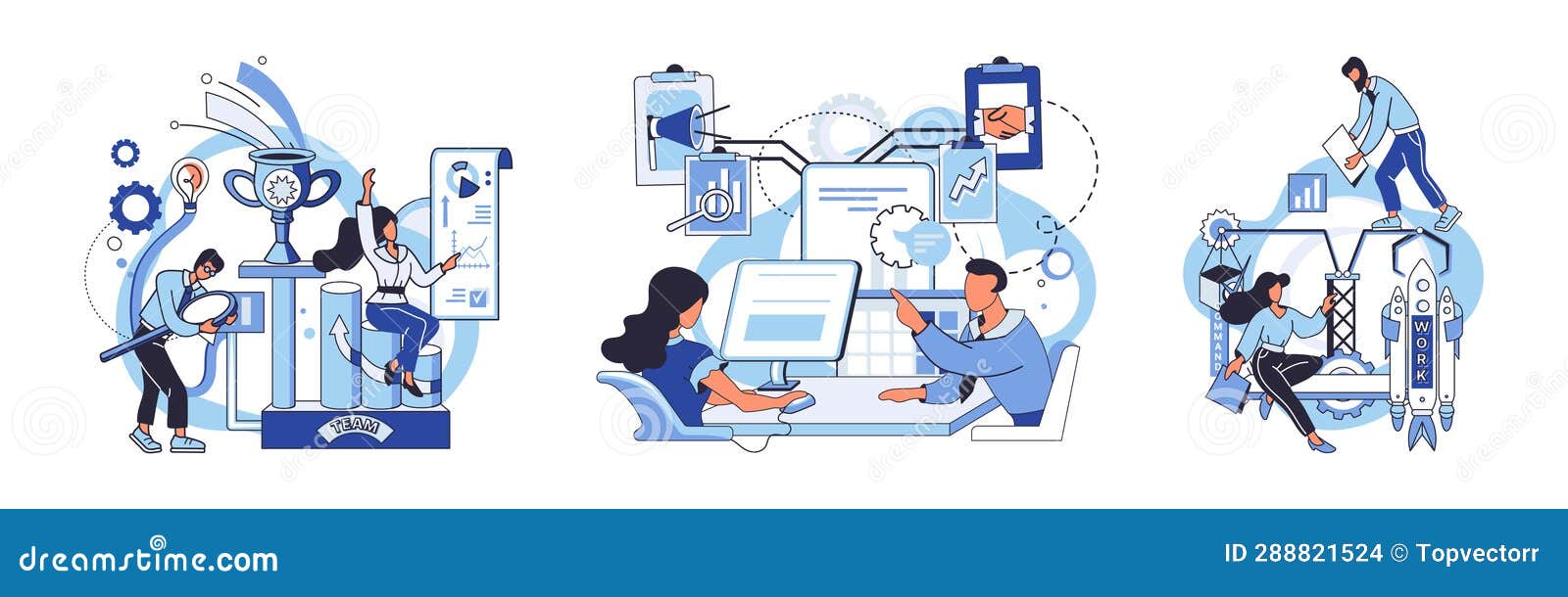 Team Solving Problems Solve Business Problem, Cooperation or ...