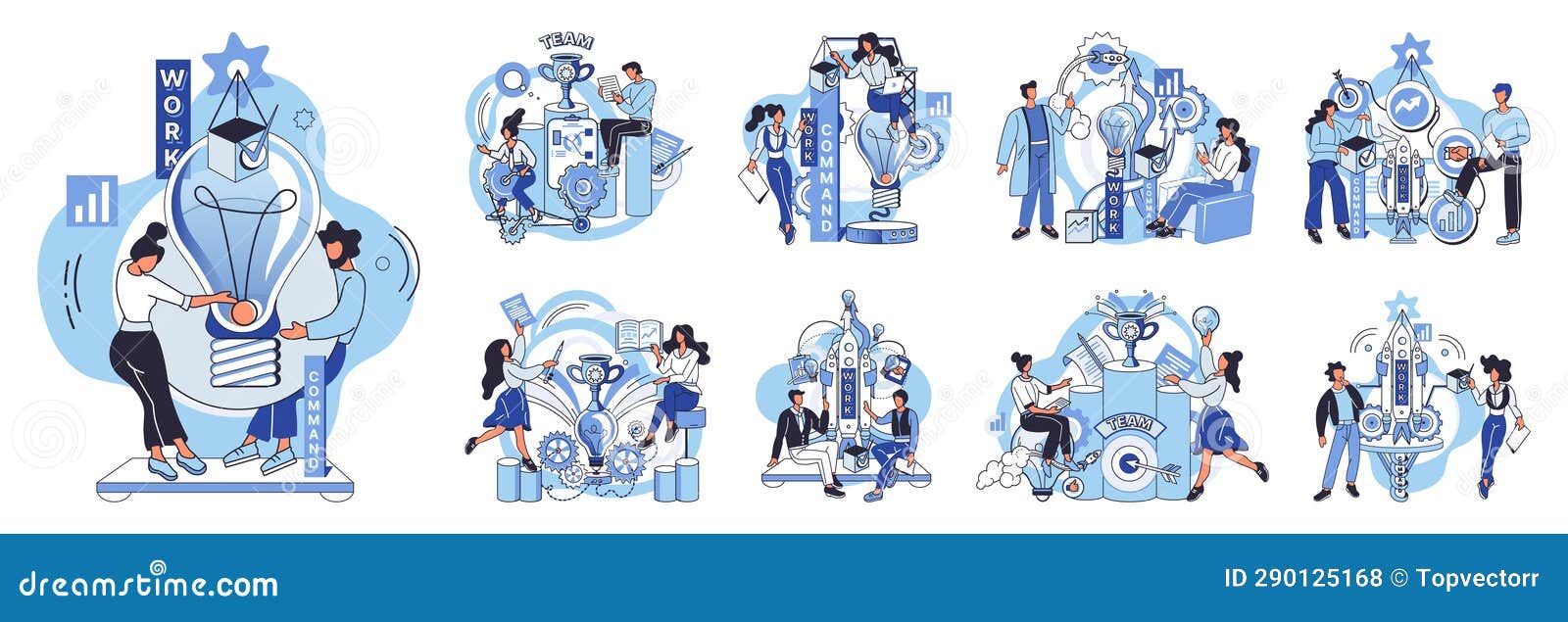 Team Solving Problems Team Work And Team Building, Corporate And ...