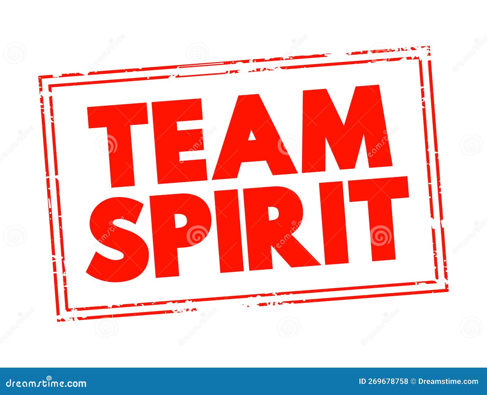 Team Spirit Text Stamp, Business Concept for Presentations and Reports ...