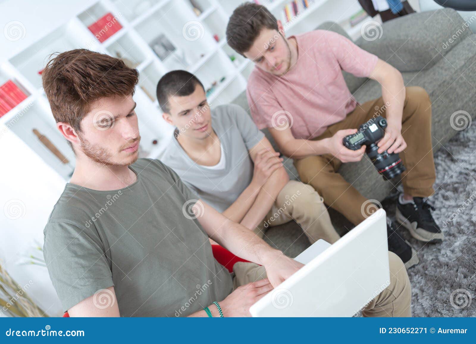 Team Student Shooting Project Stock Image - Image of creative, group ...
