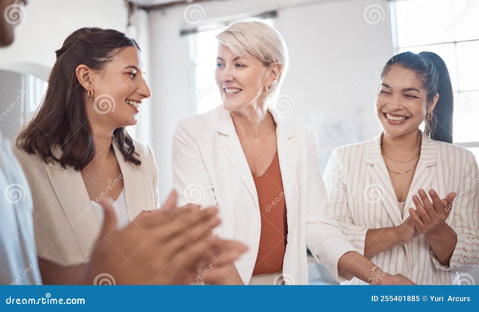 Team Success, Collaboration and Teamwork of a Office Work Group ...