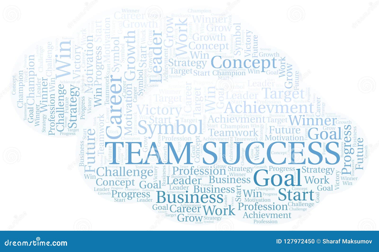 Team Success word cloud. stock illustration. Illustration of tagcloud ...