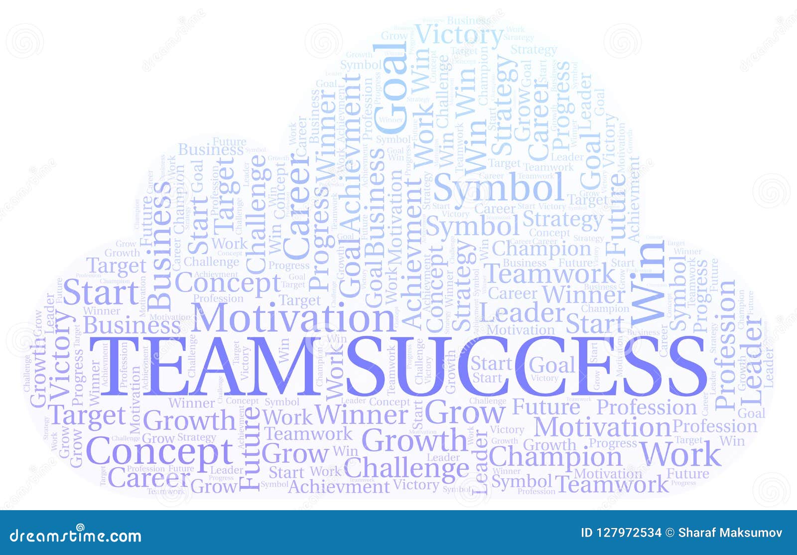 Team Success word cloud. stock illustration. Illustration of background ...