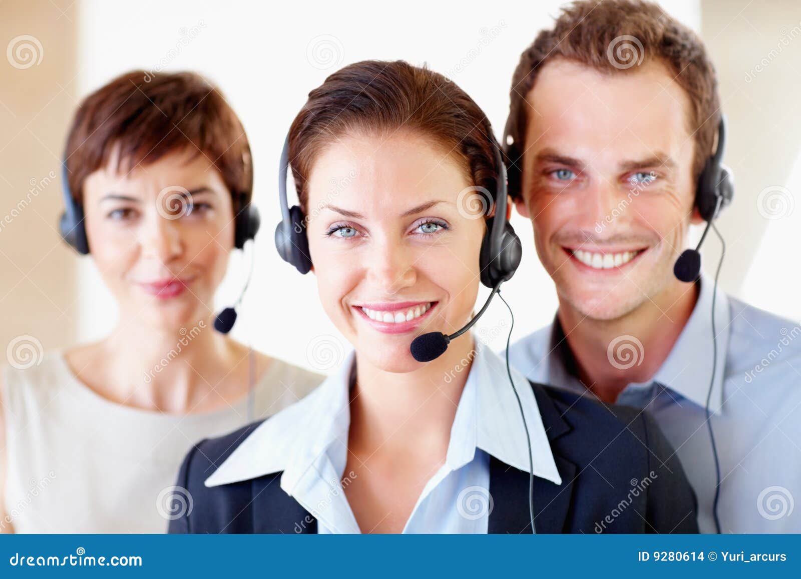 Team of Successful Call Centre Employee S Stock Photo - Image of ...