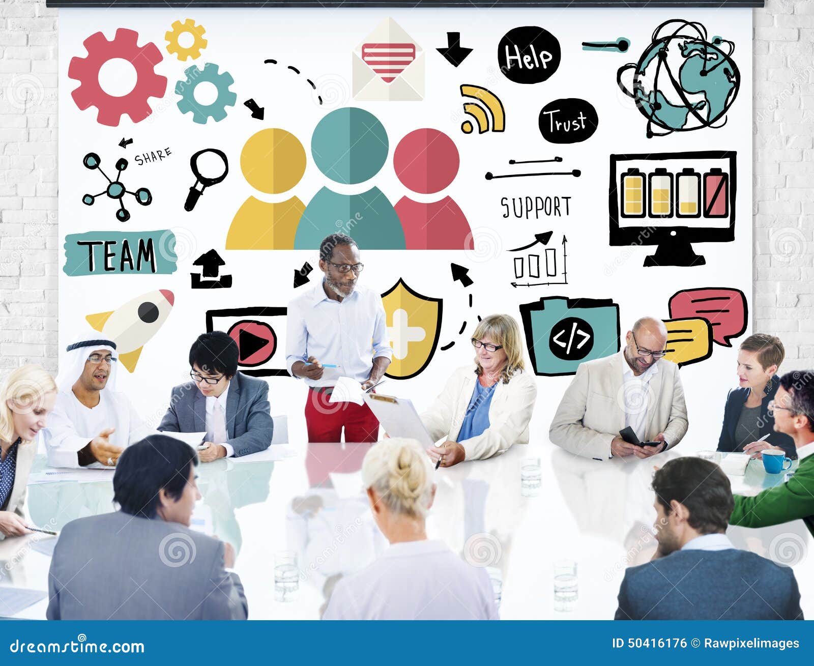 Team Support Care Help Trust Collaboration Concept Stock Photo - Image ...