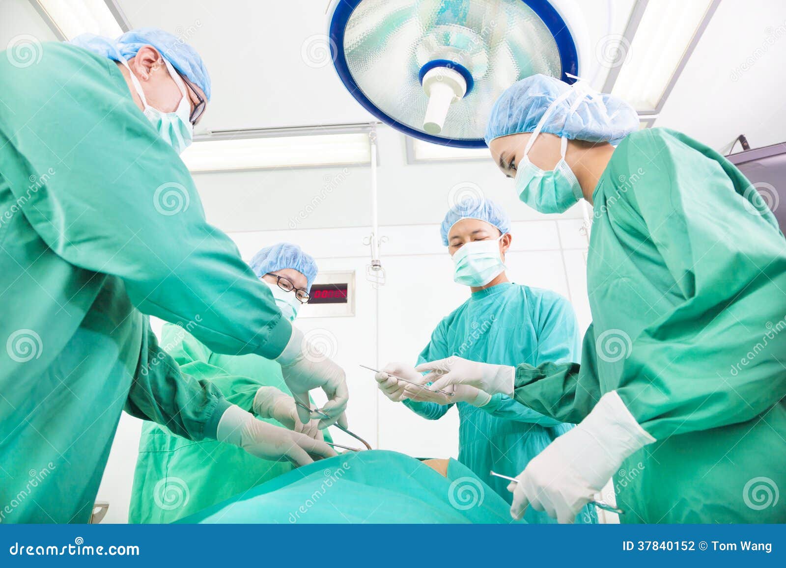 Team Surgeon Working in Operating Room. Stock Photo - Image of hospital ...