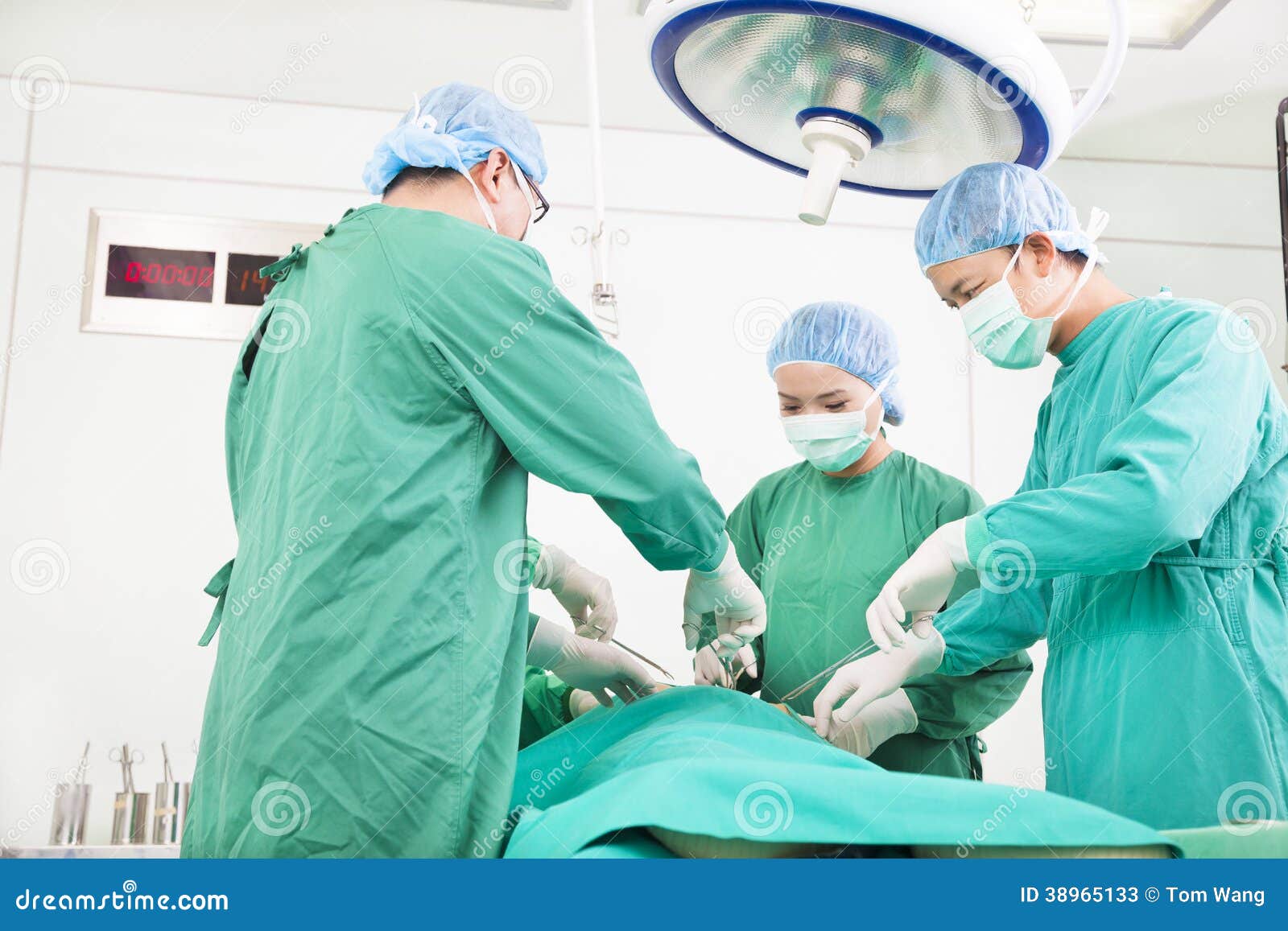 Team Surgeon Working in Operating Room. Stock Image - Image of ...