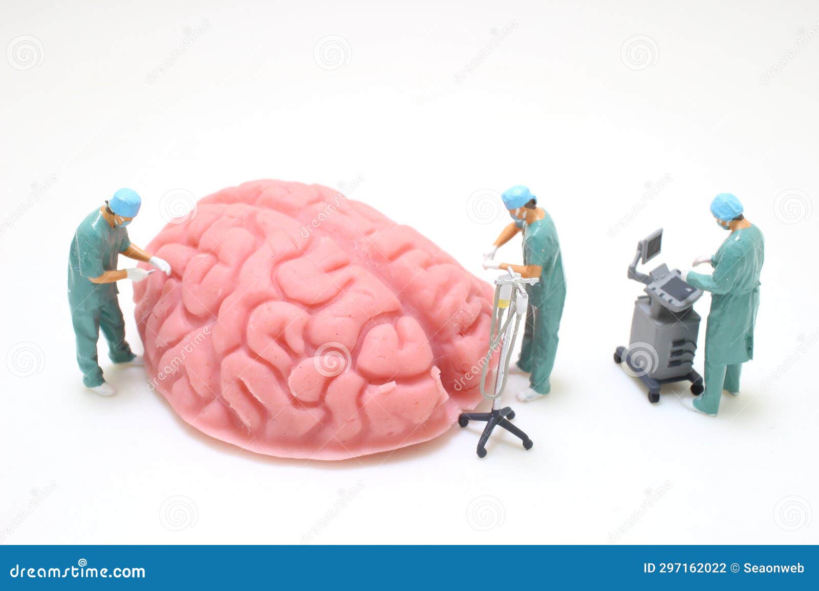 A Team of Surgeons Performing Brain Surgery Stock Photo - Image of ...
