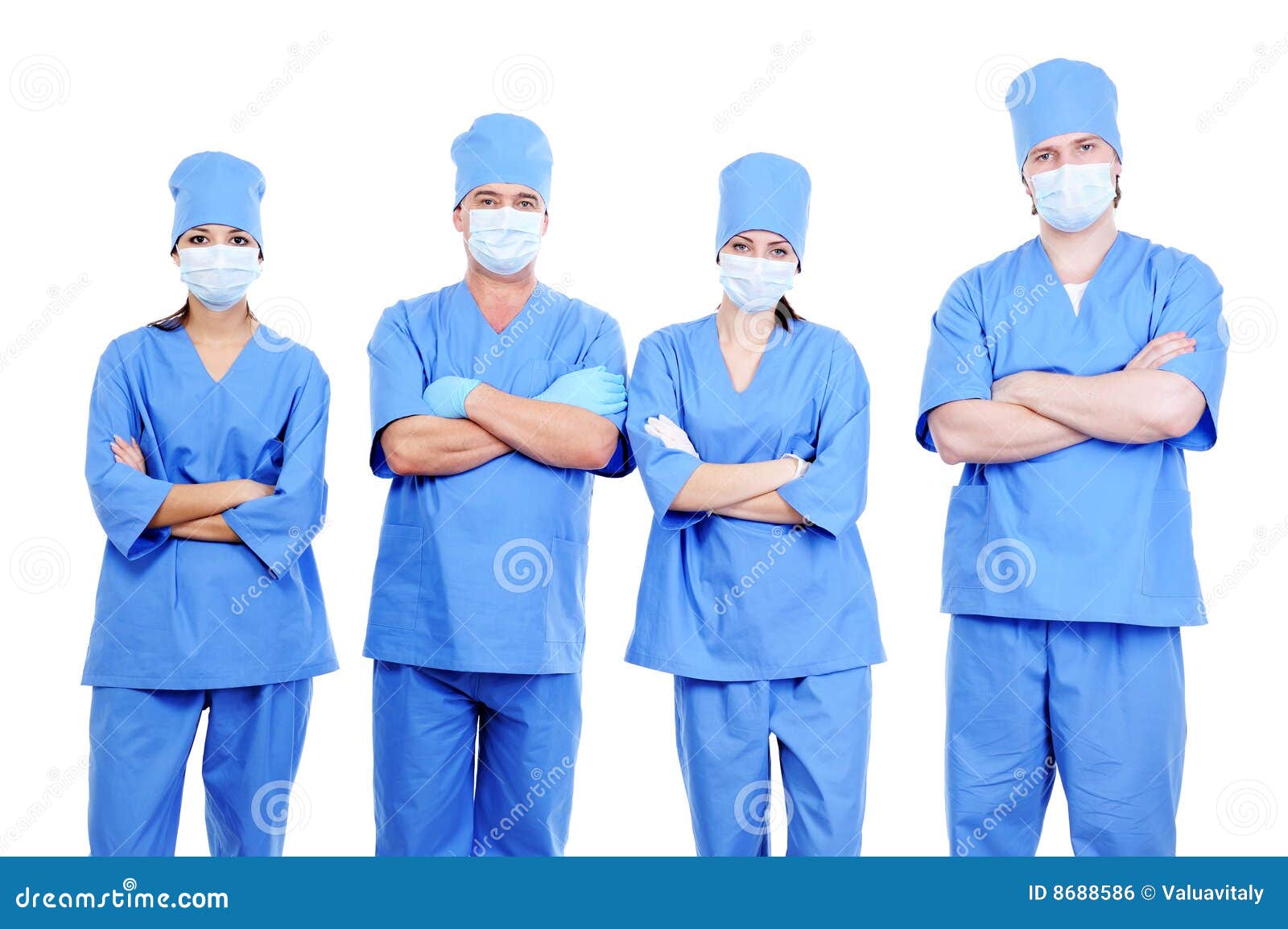 Team of Surgeons in Uniform Stock Photo - Image of clinic, hospital ...