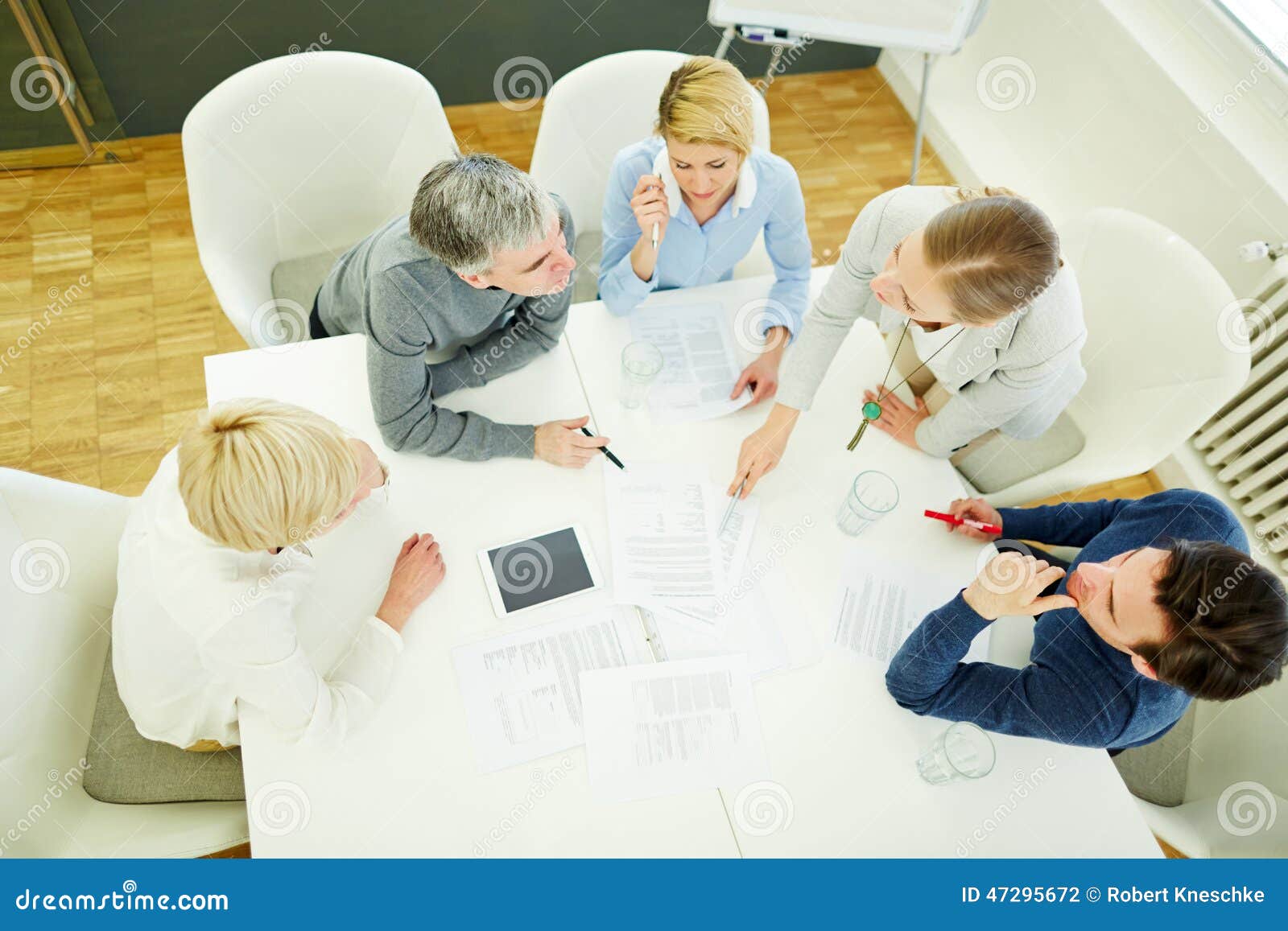 Team Talking about Strategy in Meeting Stock Photo - Image of ...