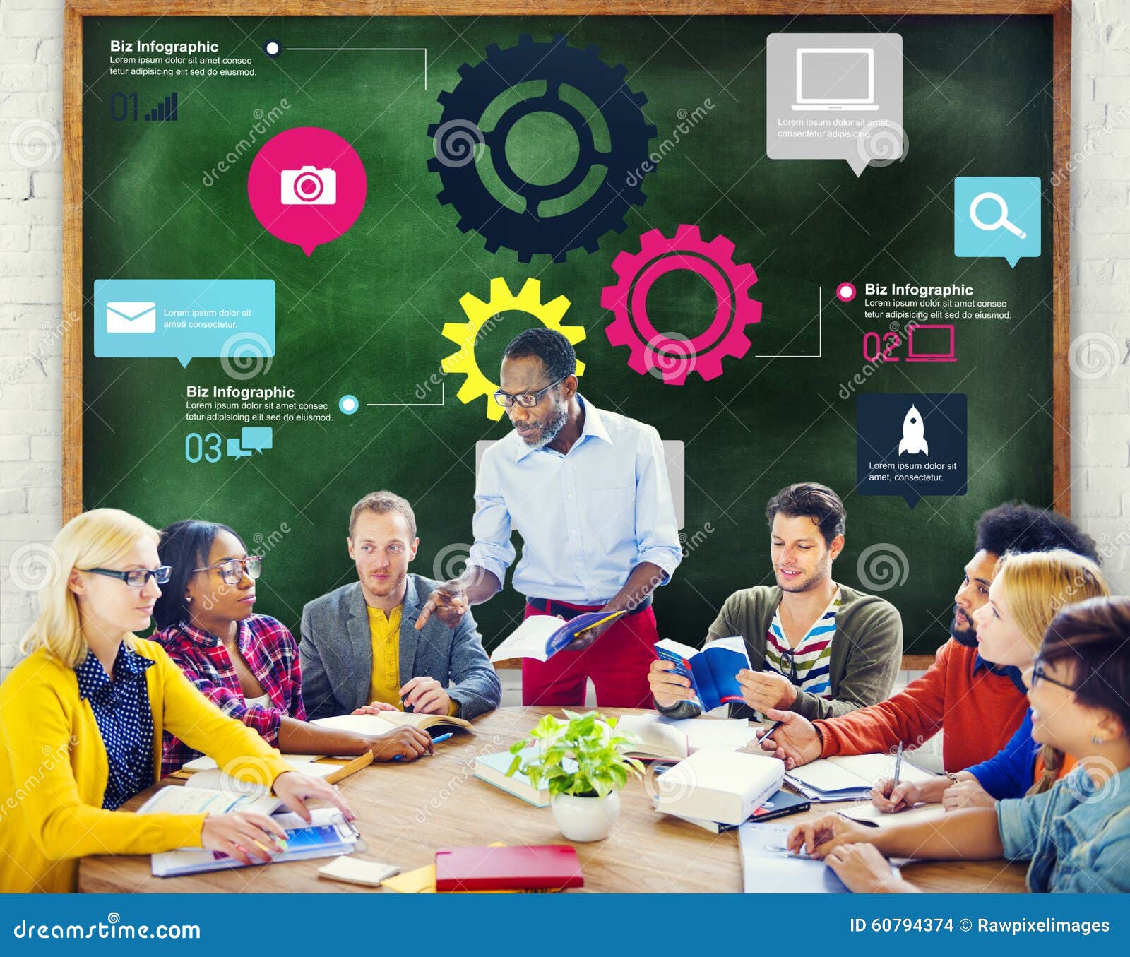 Team Teamwork Cog Functionality Technology Business Concept Stock Photo ...