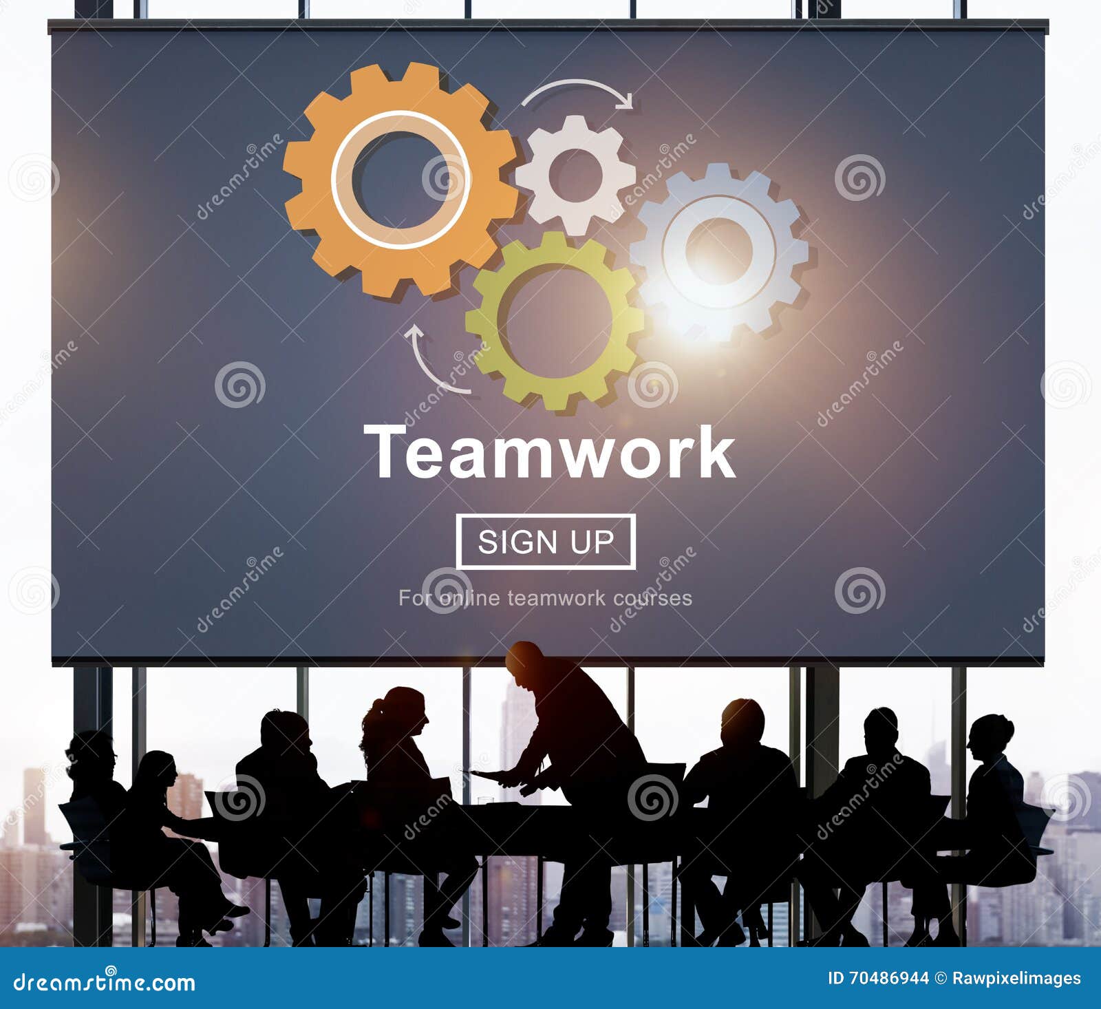 Team Teamwork Collaboration Cooperation Concept Fotografia Stock ...