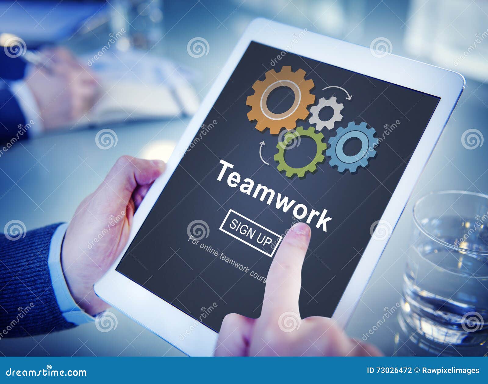 Team Teamwork Collaboration Cooperation Concept Fotografia Stock ...