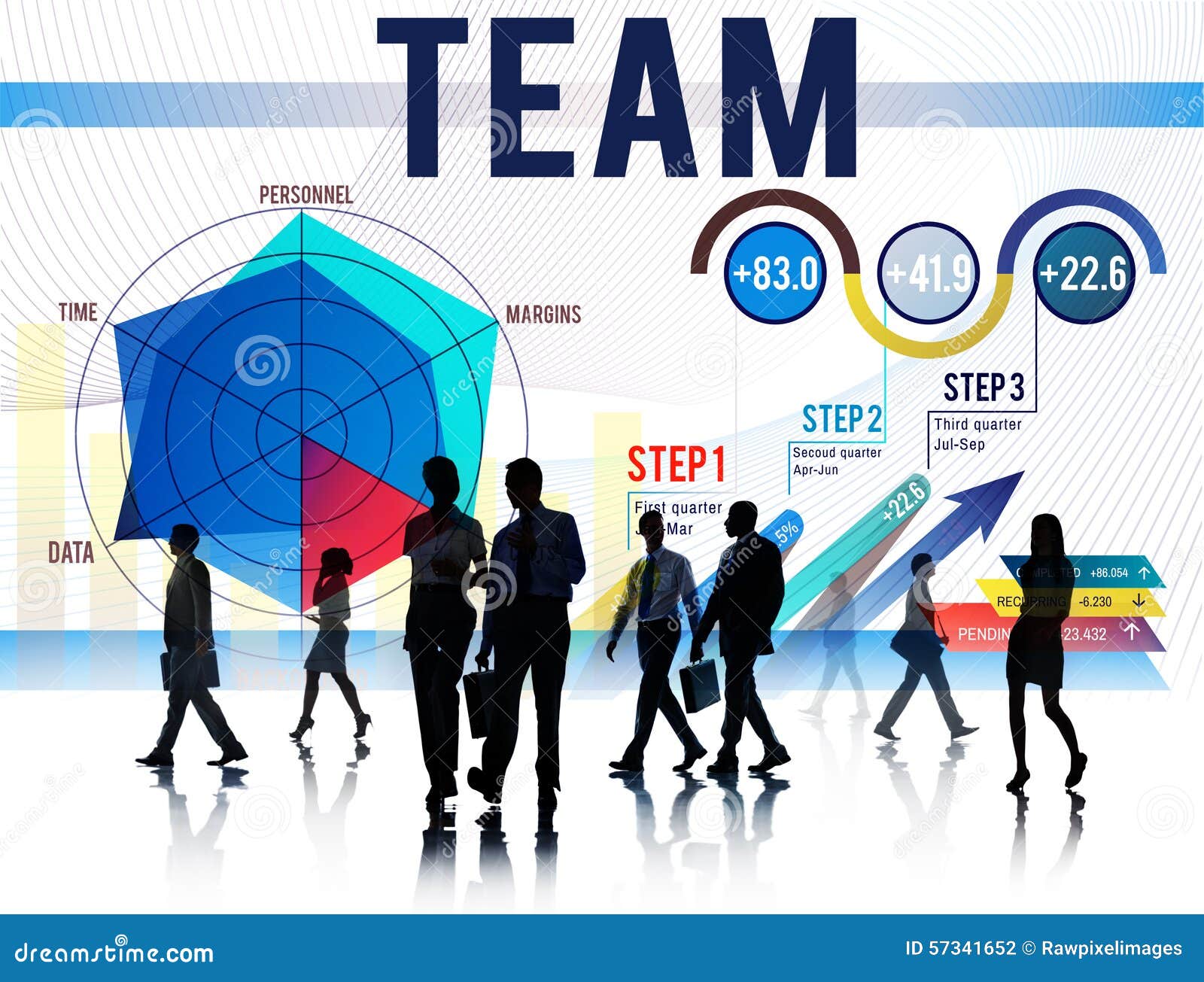 Team Teamwork Corporate Partnership Cooperation Concept Stock Photo ...