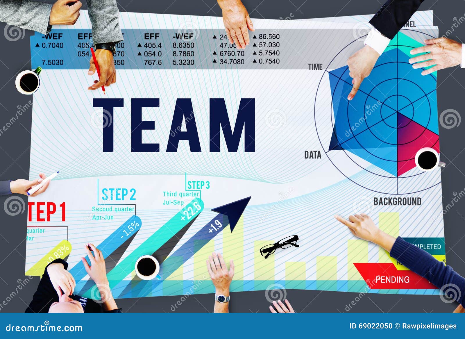 Team Teamwork Corporate Partnership Cooperation Concept Stock Photo ...