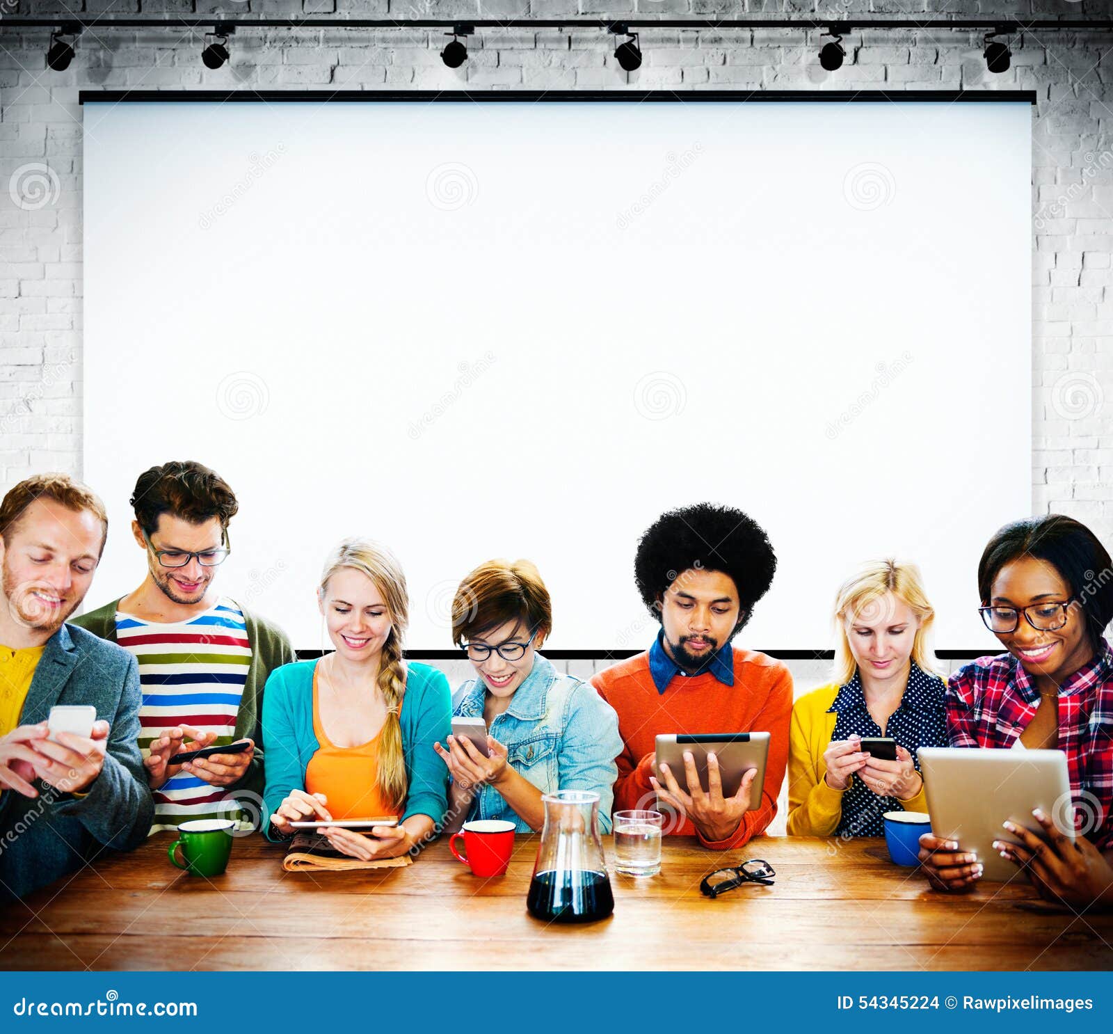 Team Teamwork Discussion Meeting Planning Concept Stock Photo - Image ...