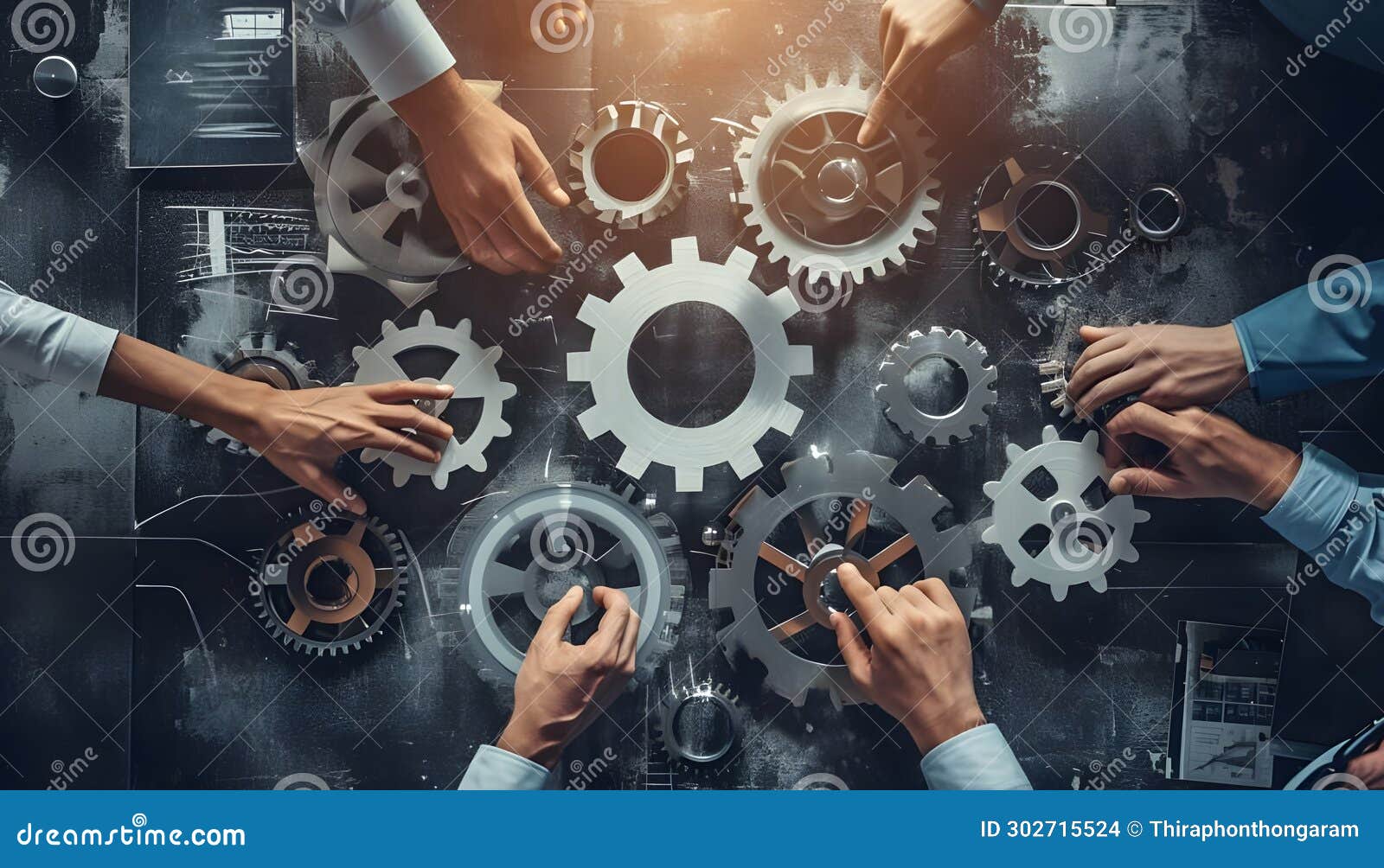 Team Teamwork Goals Strategy Stock Illustration - Illustration of ...