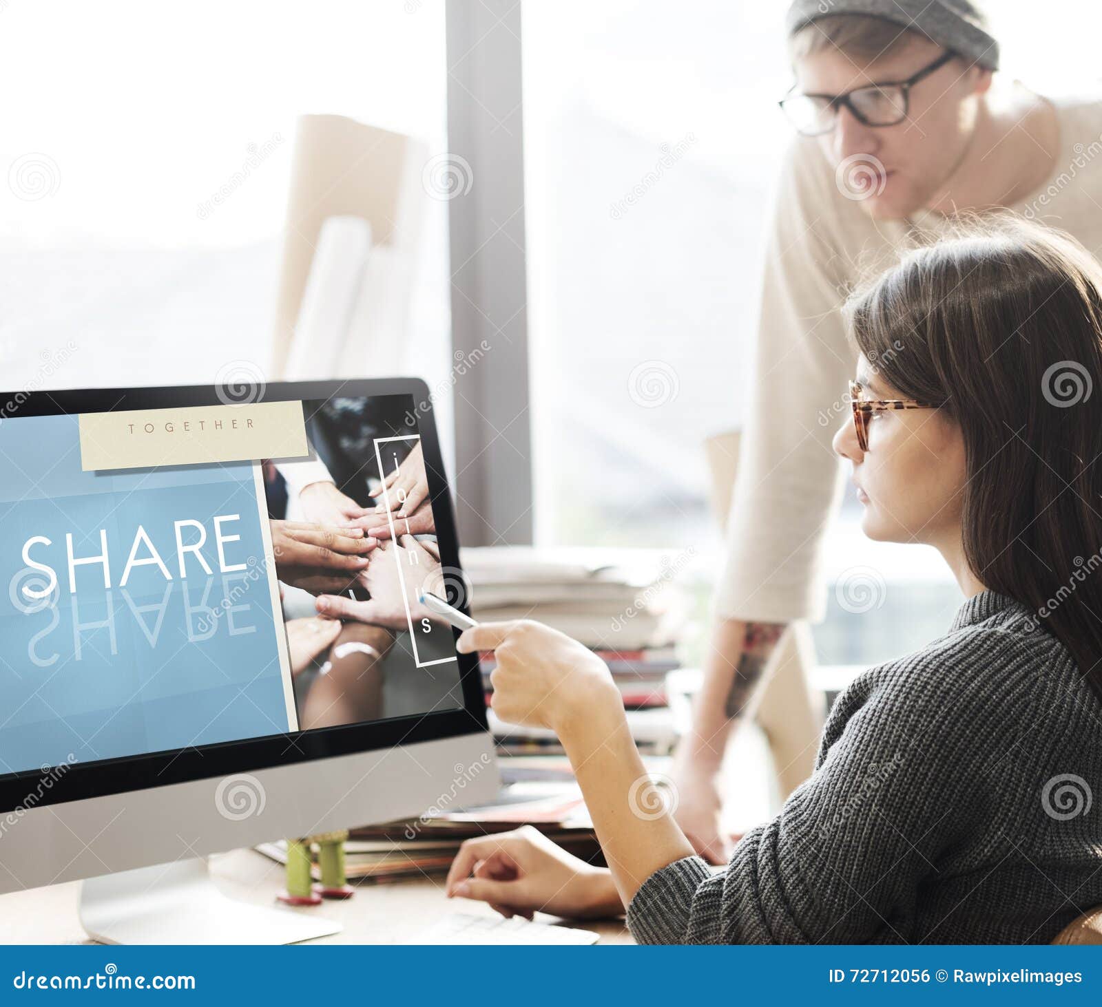 Team Teamwork Help Share Contribute Concept Stock Photo - Image of ...