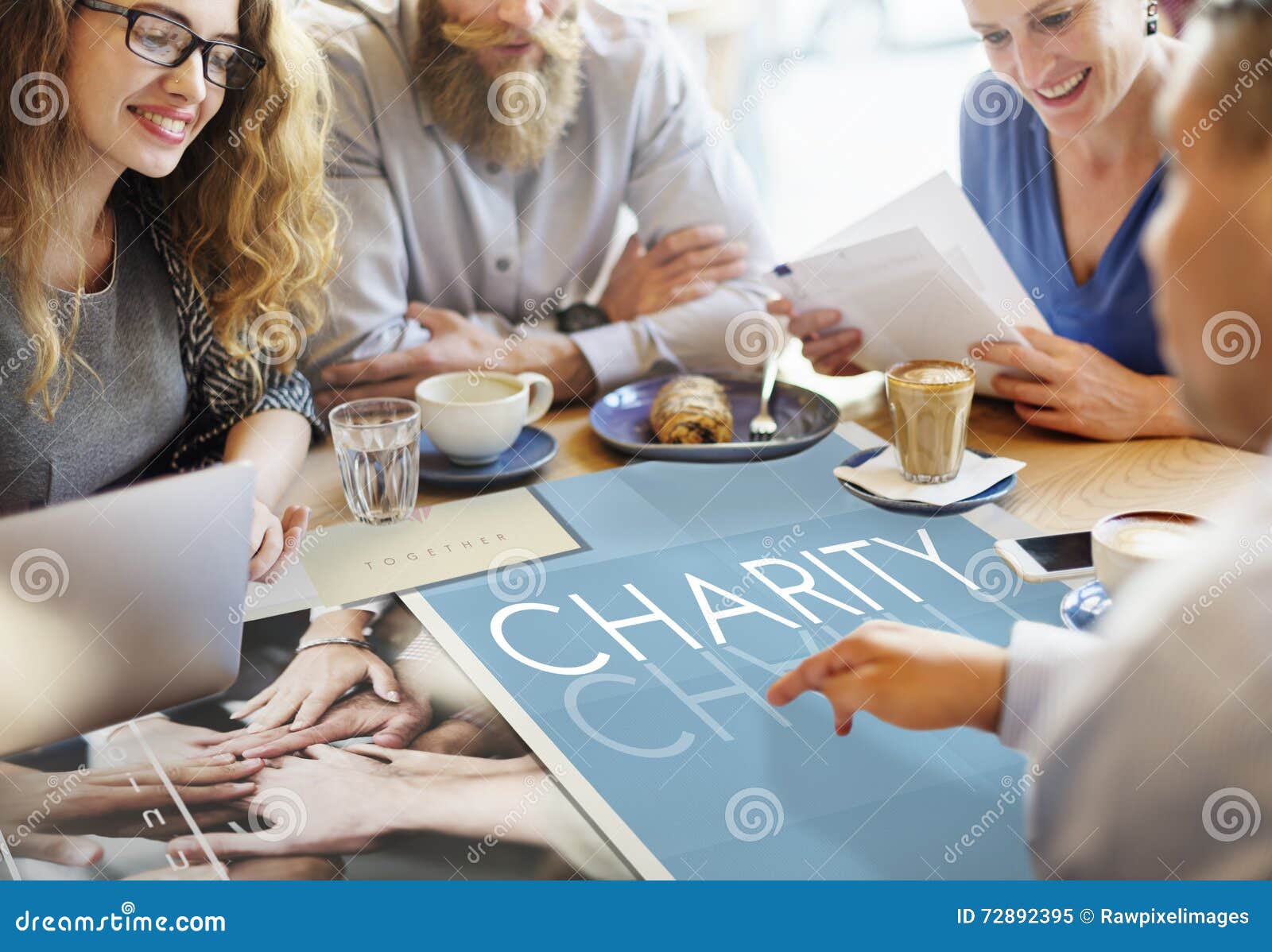 Team Teamwork Help Share Contribute Concept Stock Image - Image of ...