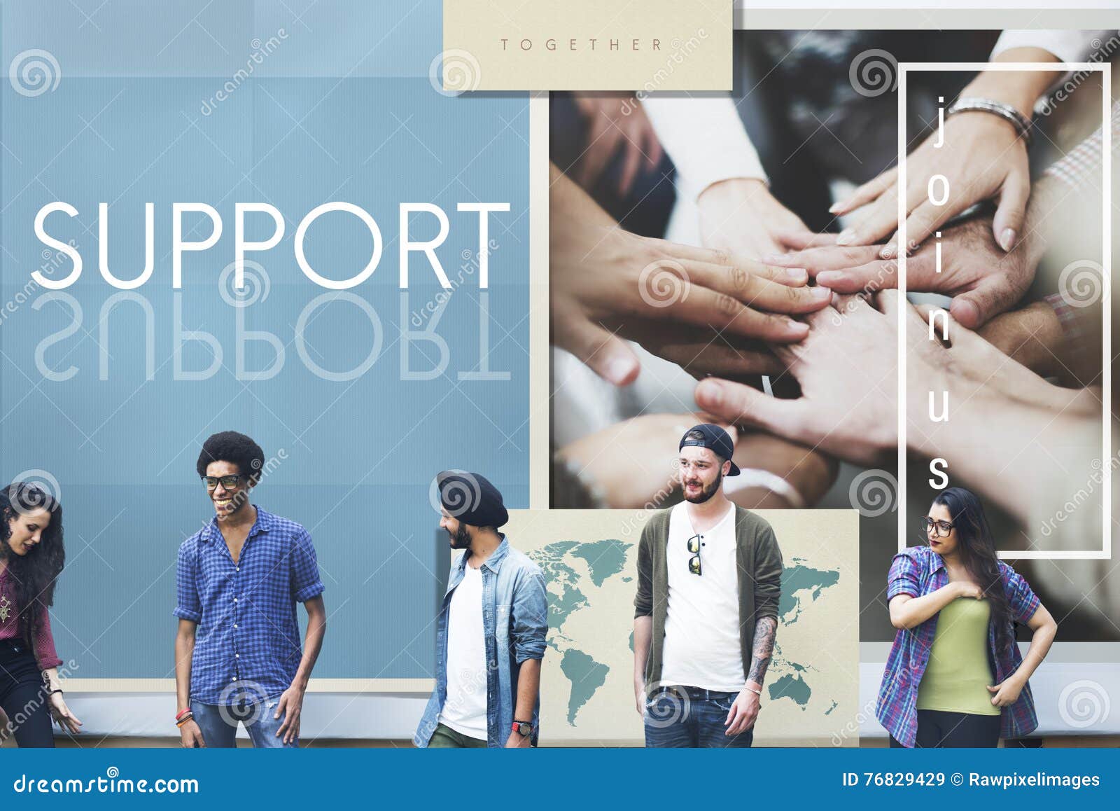 Team Teamwork Help Share Contribute Concept Stock Image - Image of ...