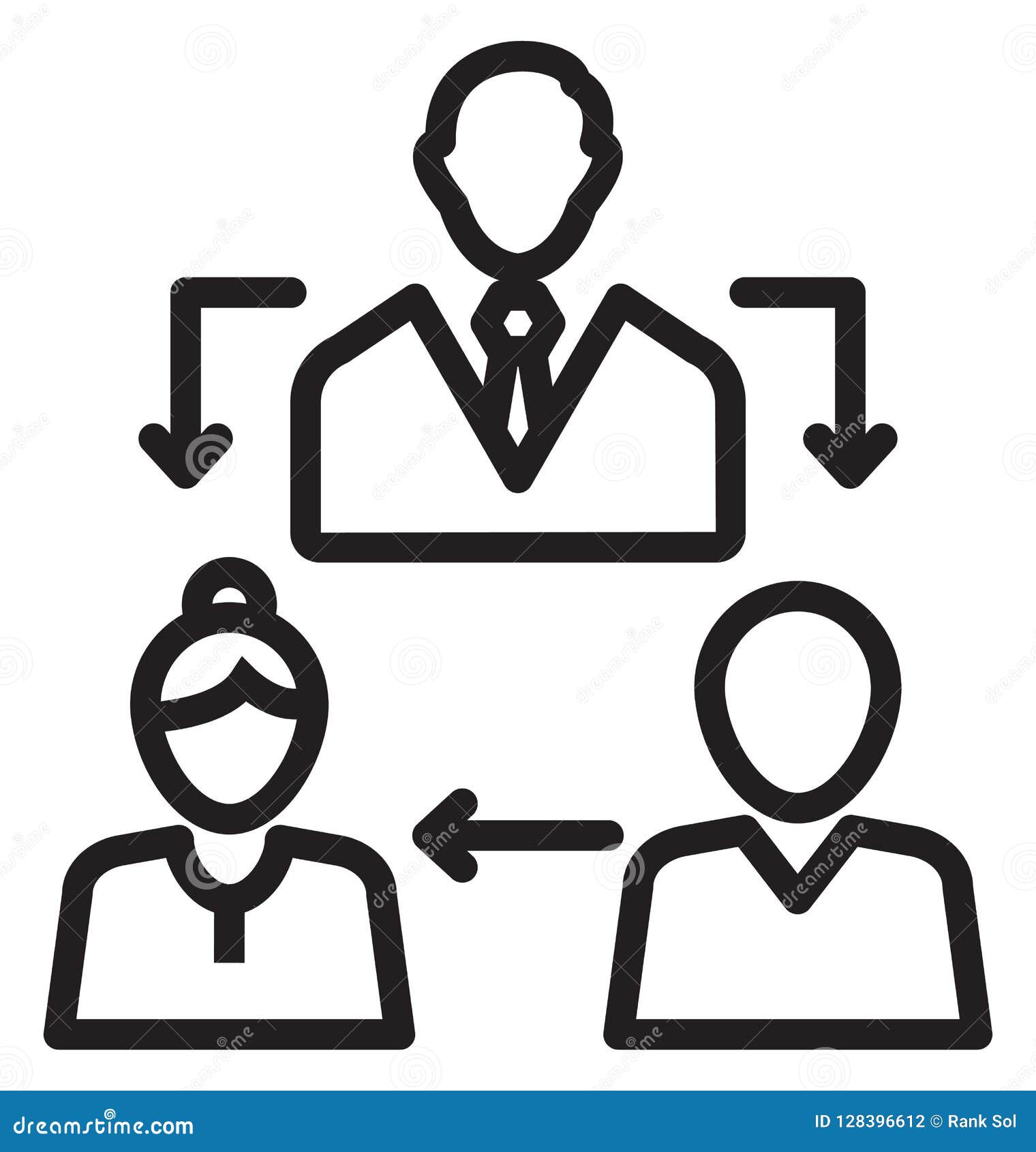 Team, Teamwork Isolated Vector Icon Can Be Easily Edit and Modify Stock ...