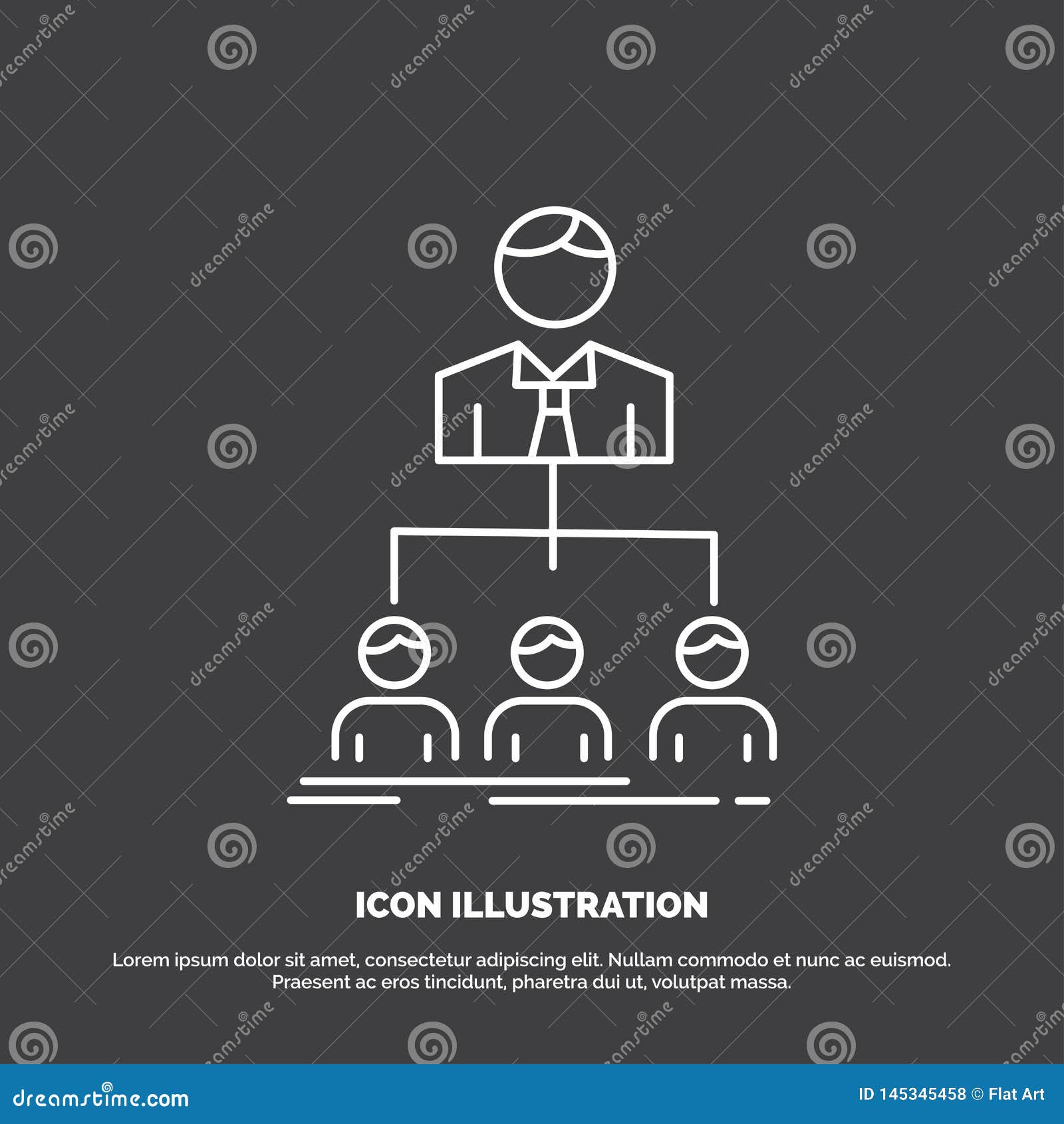 Team, Teamwork, Organization, Group, Company Icon. Line Vector Symbol ...