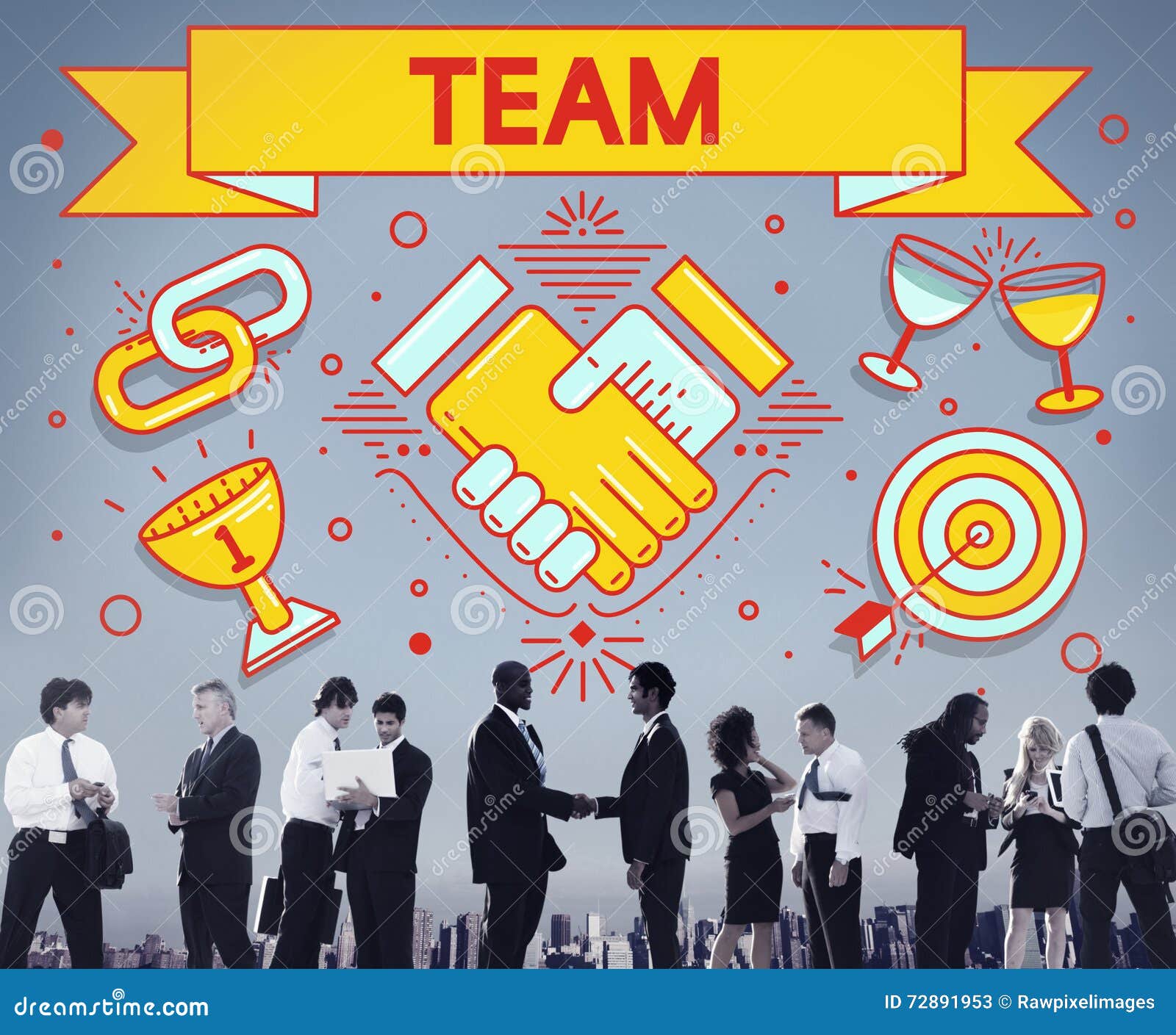 Team Teamwork Partnership Collaboration Concept Image stock - Image du ...