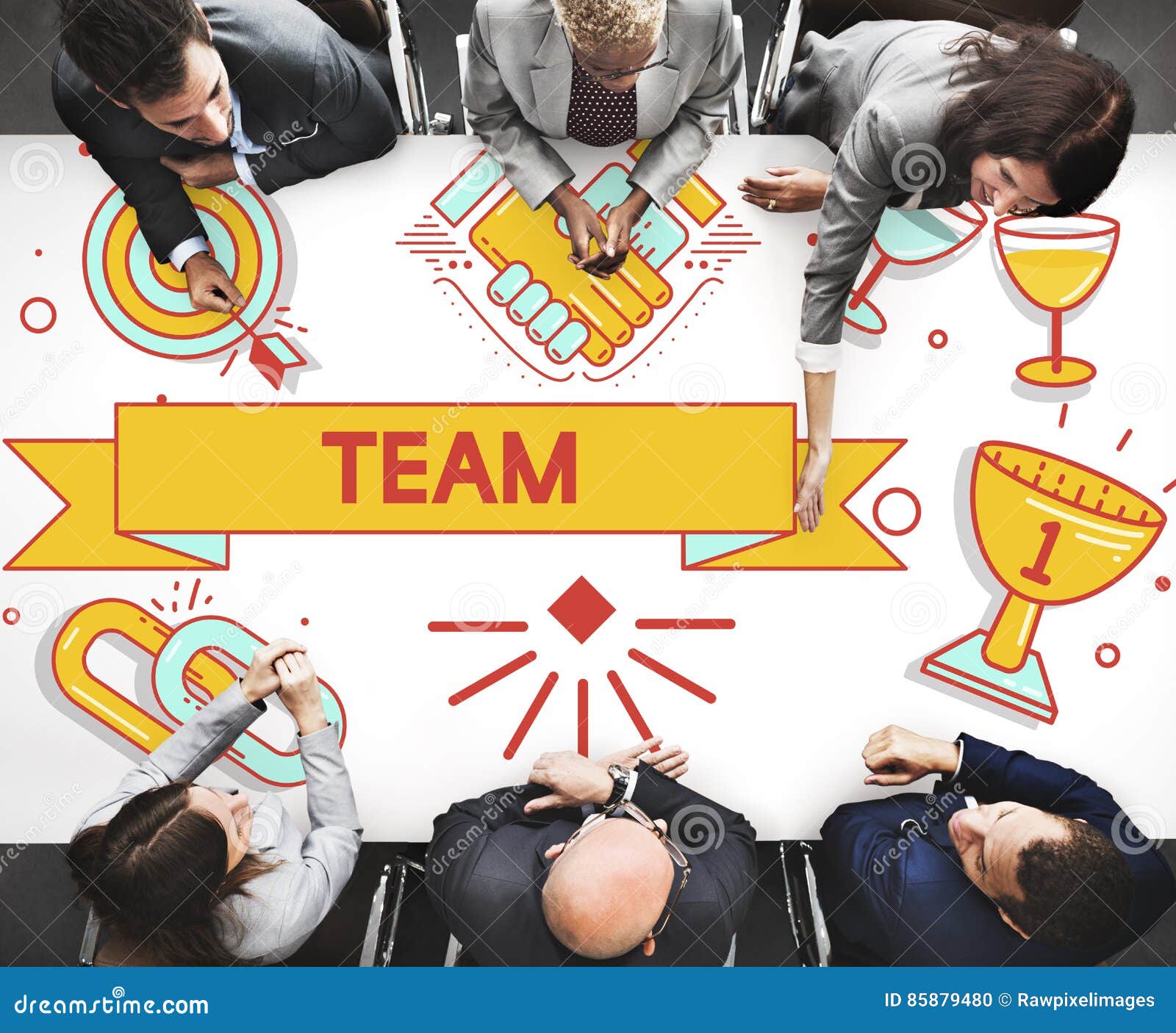 Team Teamwork Partnership Collaboration Concpet Stock Photo - Image of ...