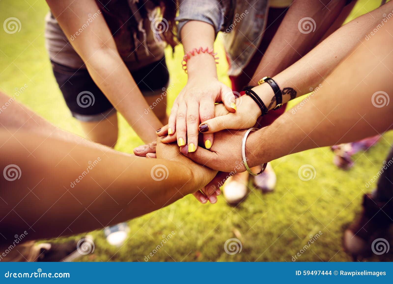 Team Teamwork Relation Together Unity Friendship Concept Stock Photo ...