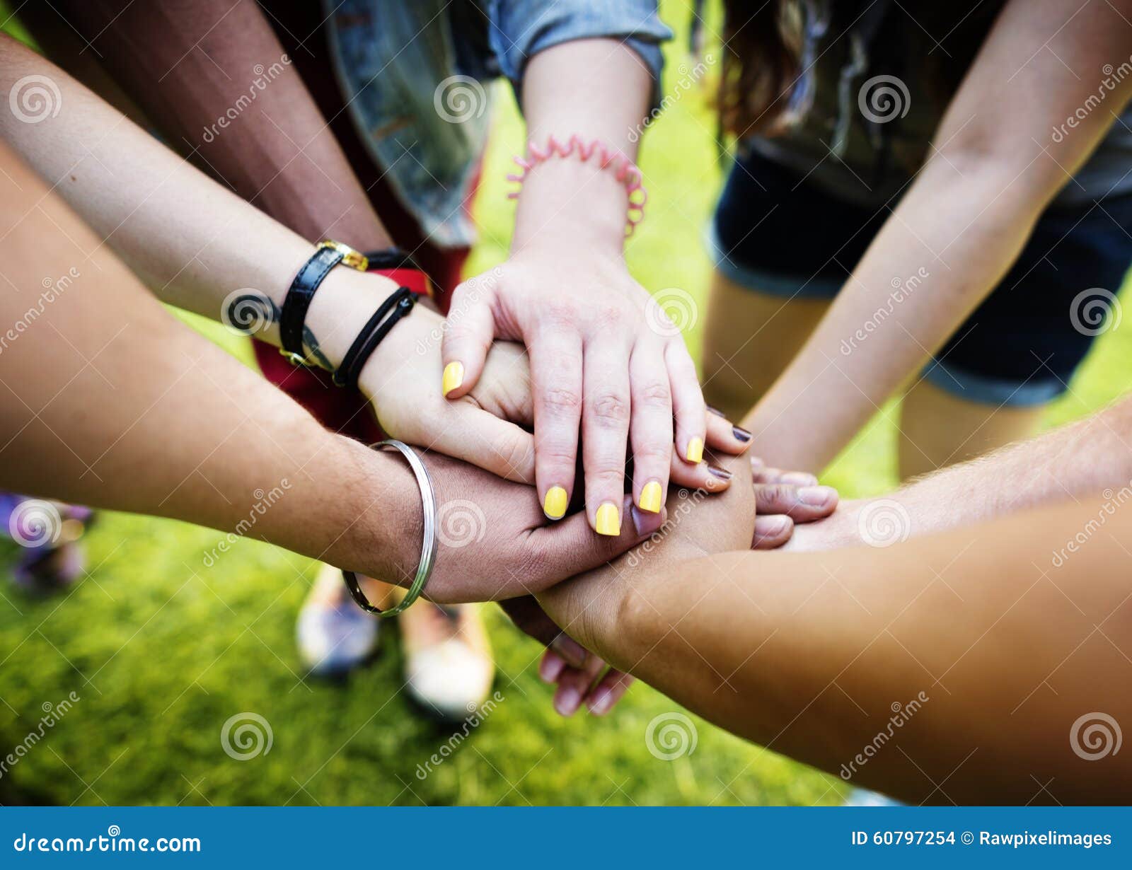 Team Teamwork Relation Together Unity Friendship Concept Stock Photo ...