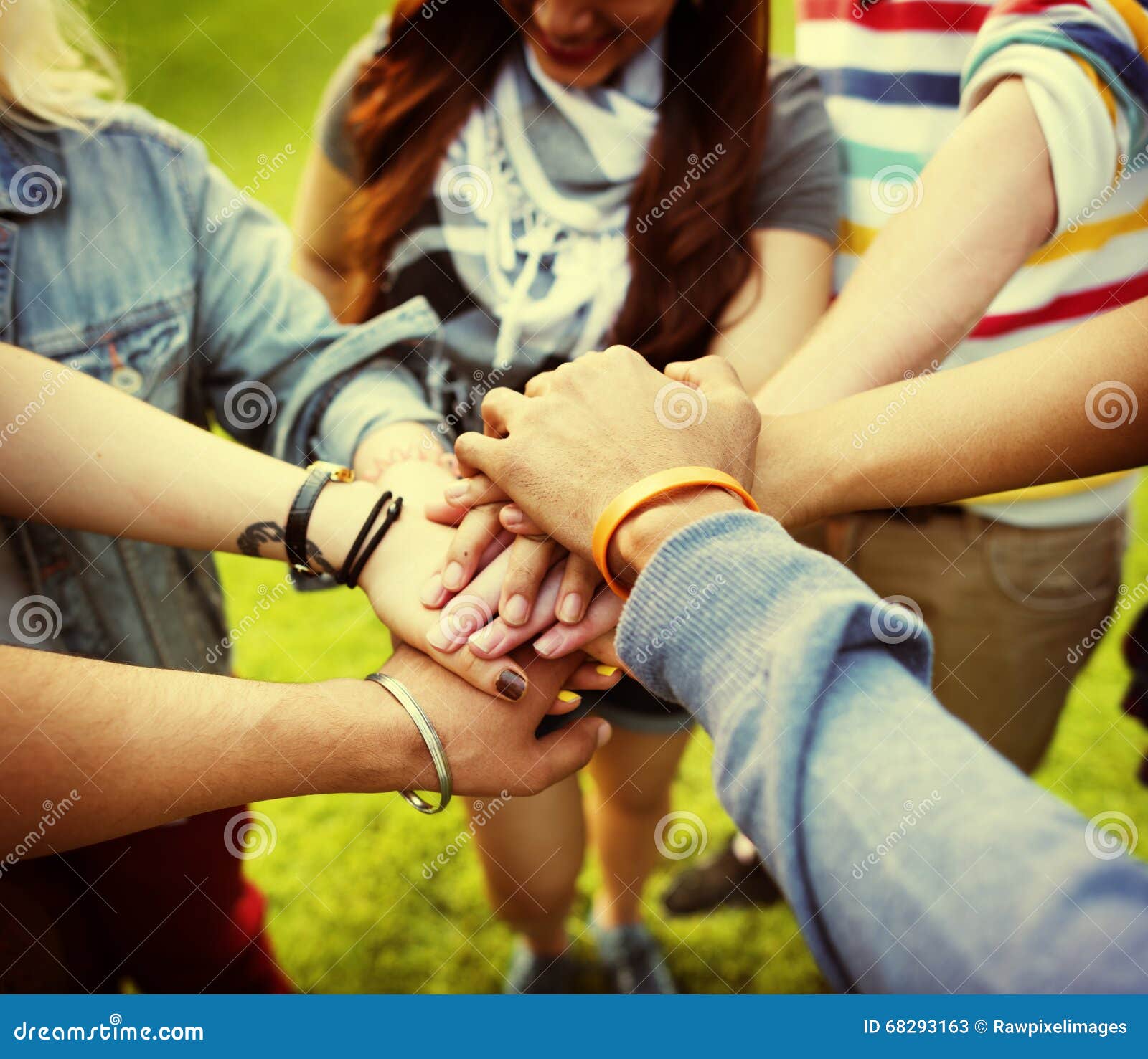 Team Teamwork Relation Together Unity Friendship Concept Stock Image ...
