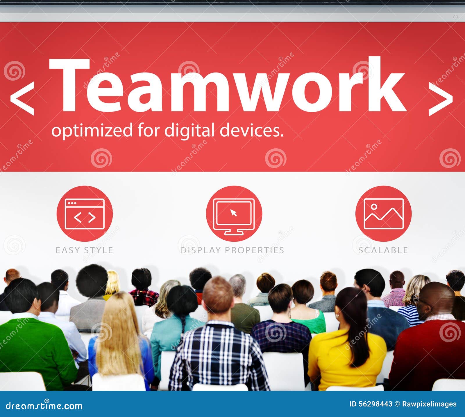 Team Teamwork Seminar Web Page Learning Conference Concept Stock Image ...