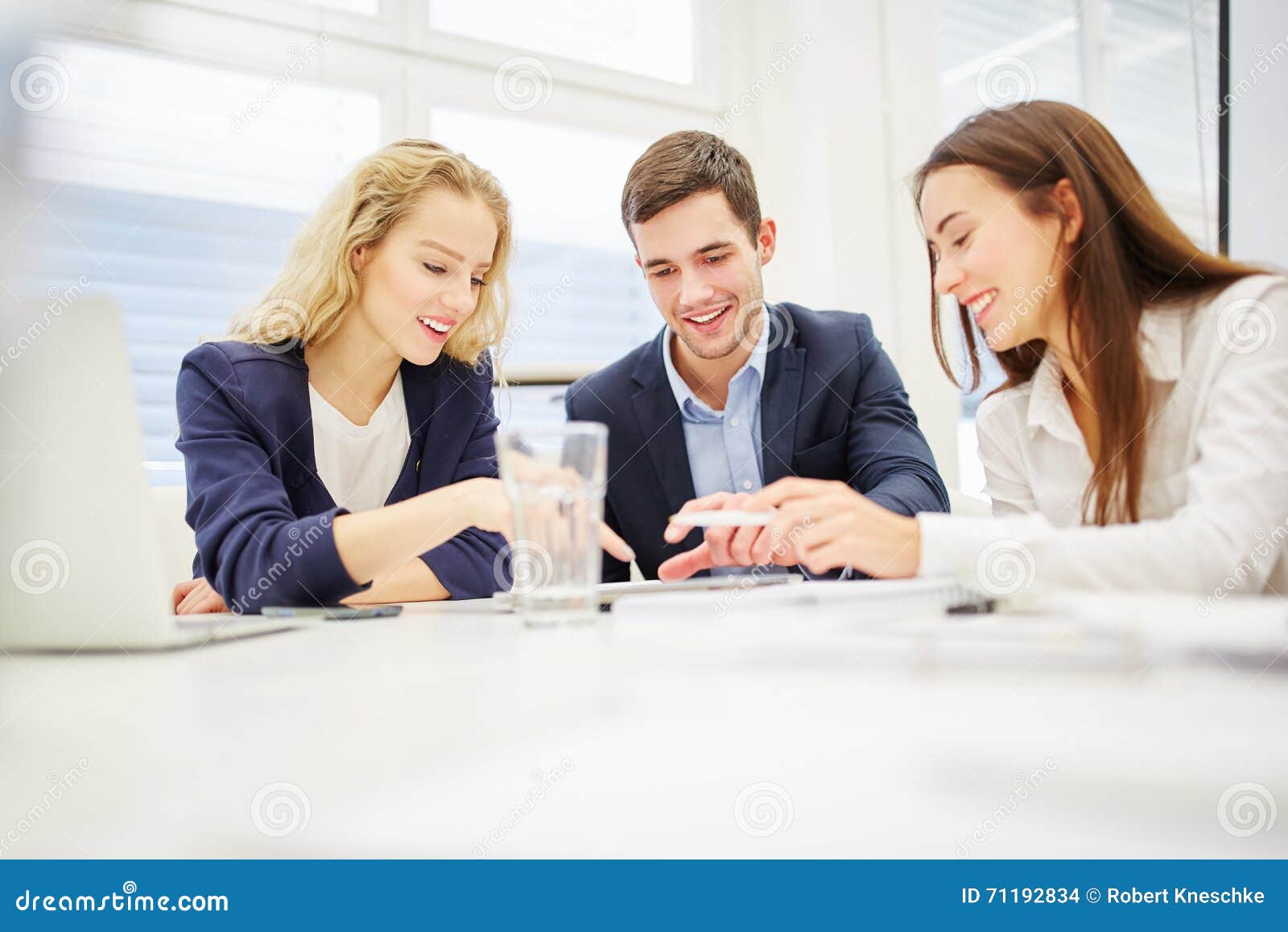 Team during Teamwork and Strategy Discussion Stock Photo - Image of ...
