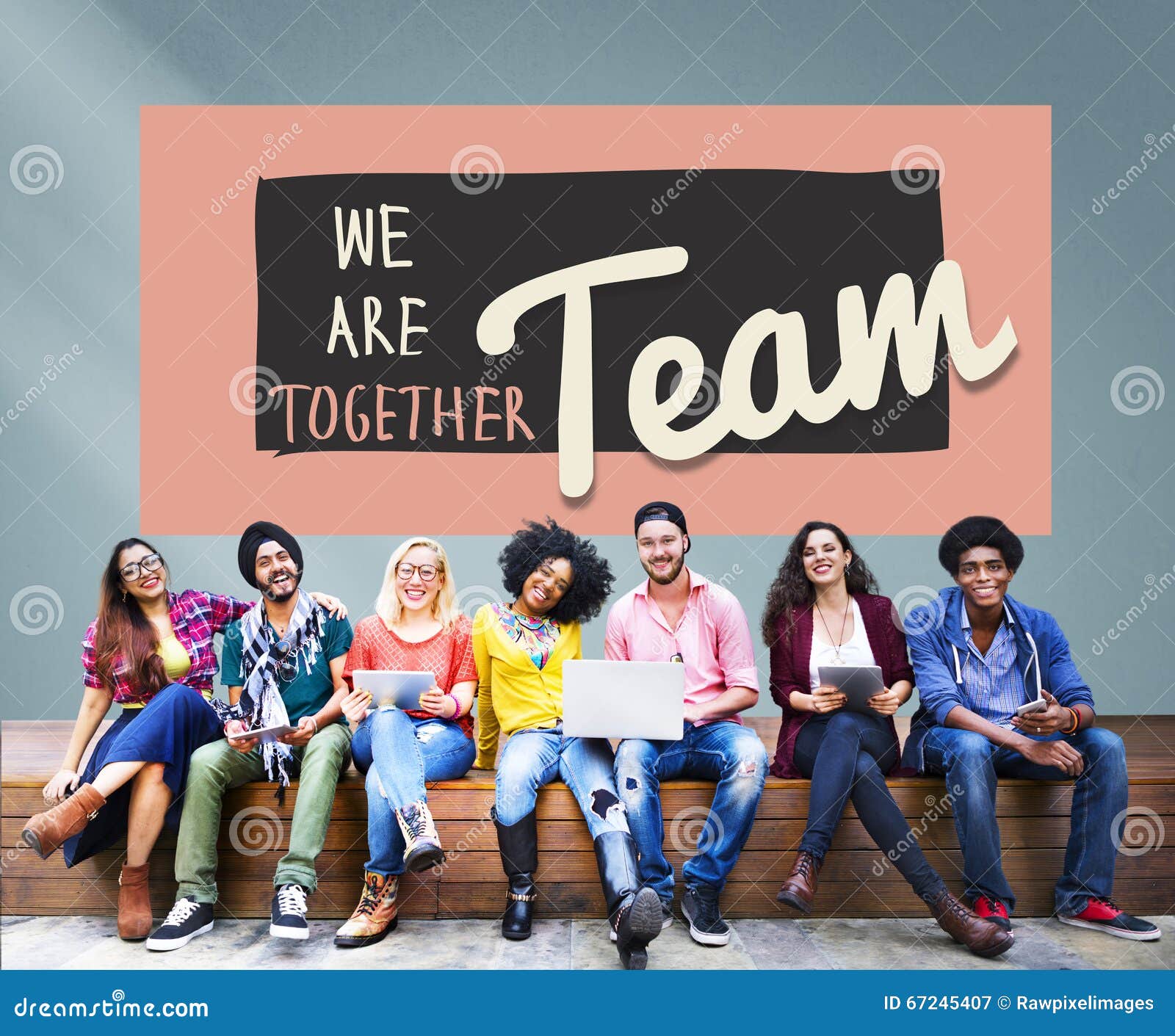 Team Teamwork Togetherness Union Partnership Concept Stock Image ...