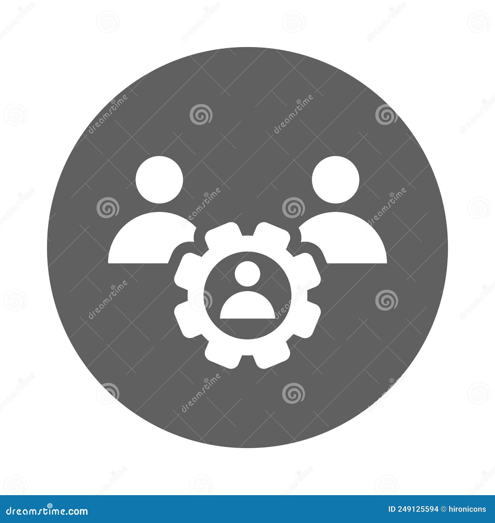 Team, Teamwork, Users Icon. Gray Vector Graphics Stock Vector ...