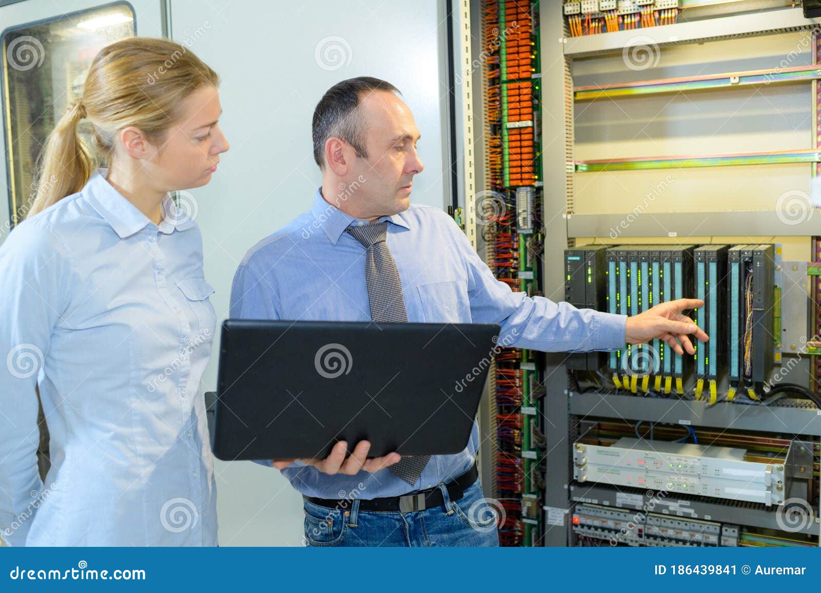 Team Technicians Working Together Stock Image - Image of adult ...