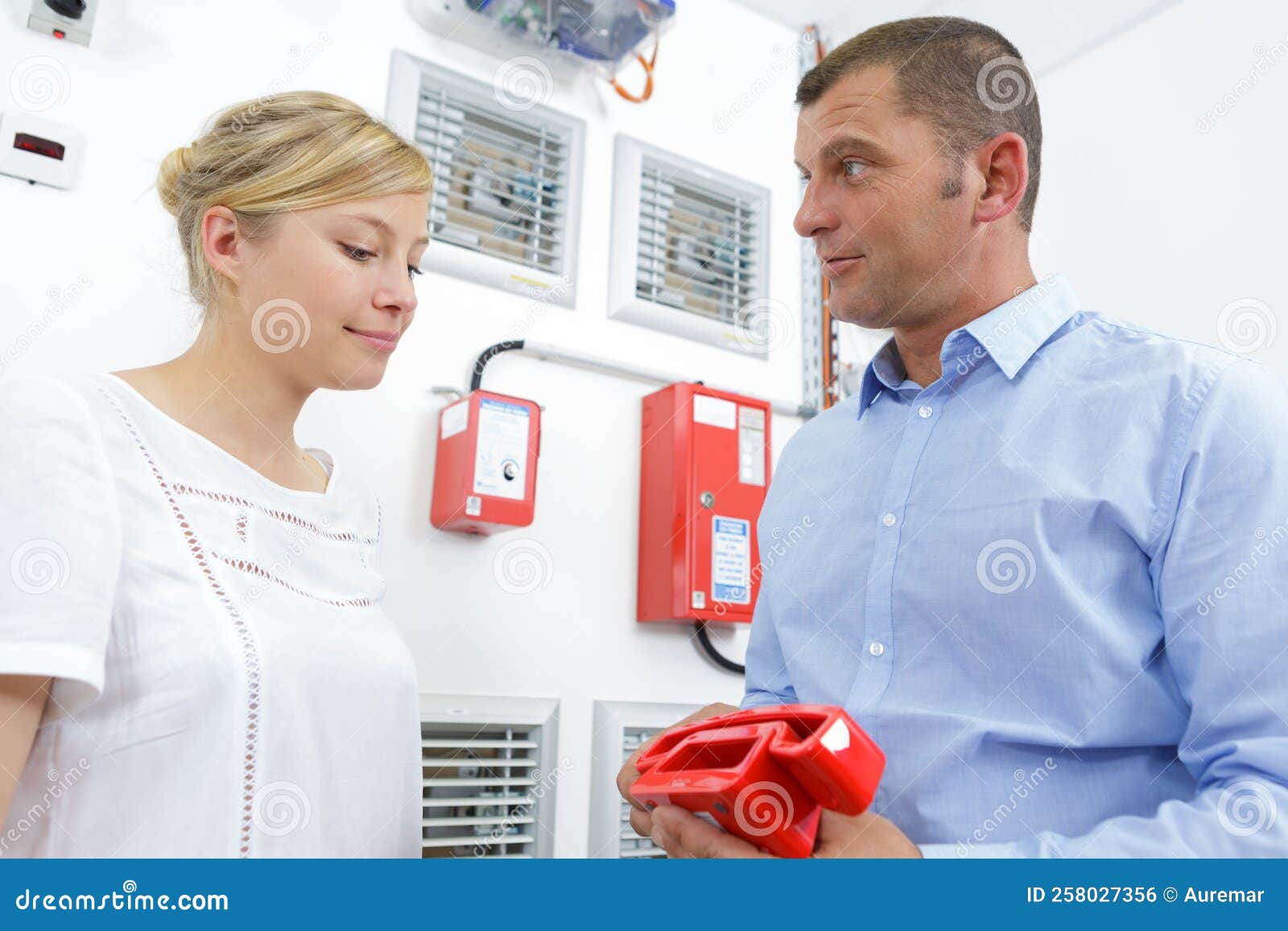 Team Technicians Working Together Stock Photo - Image of datacenter ...