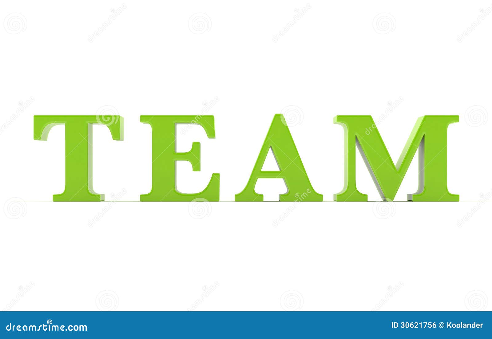 Team Text 3D Royalty Free Stock Image - Image: 30621756