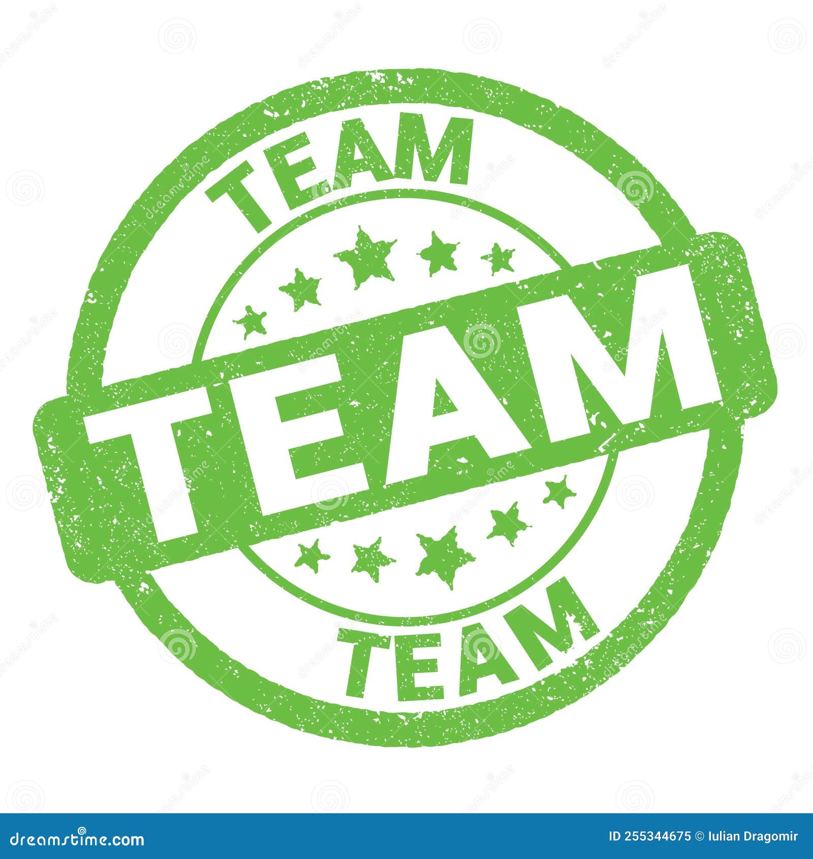 TEAM Text Written on Green Stamp Sign Stock Illustration - Illustration ...