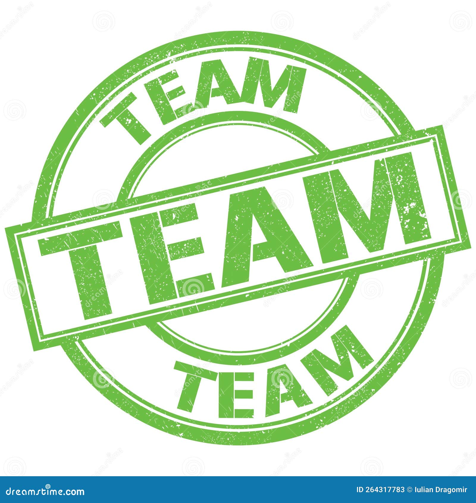 TEAM Text Written on Green Stamp Sign Stock Illustration - Illustration ...