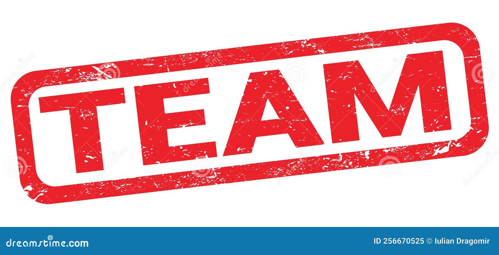 TEAM Text Written on Red Rectangle Stamp Stock Illustration ...