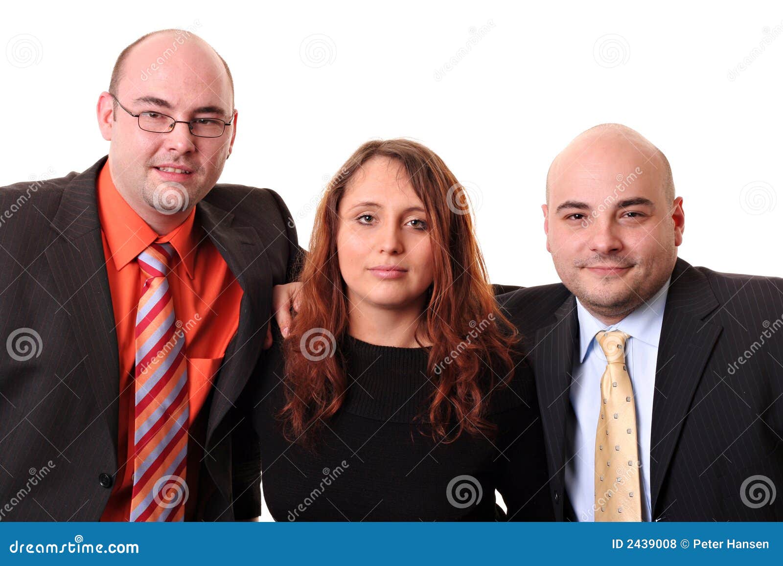 Team Three Isolated Whit Stock Photos - Free & Royalty-Free Stock ...