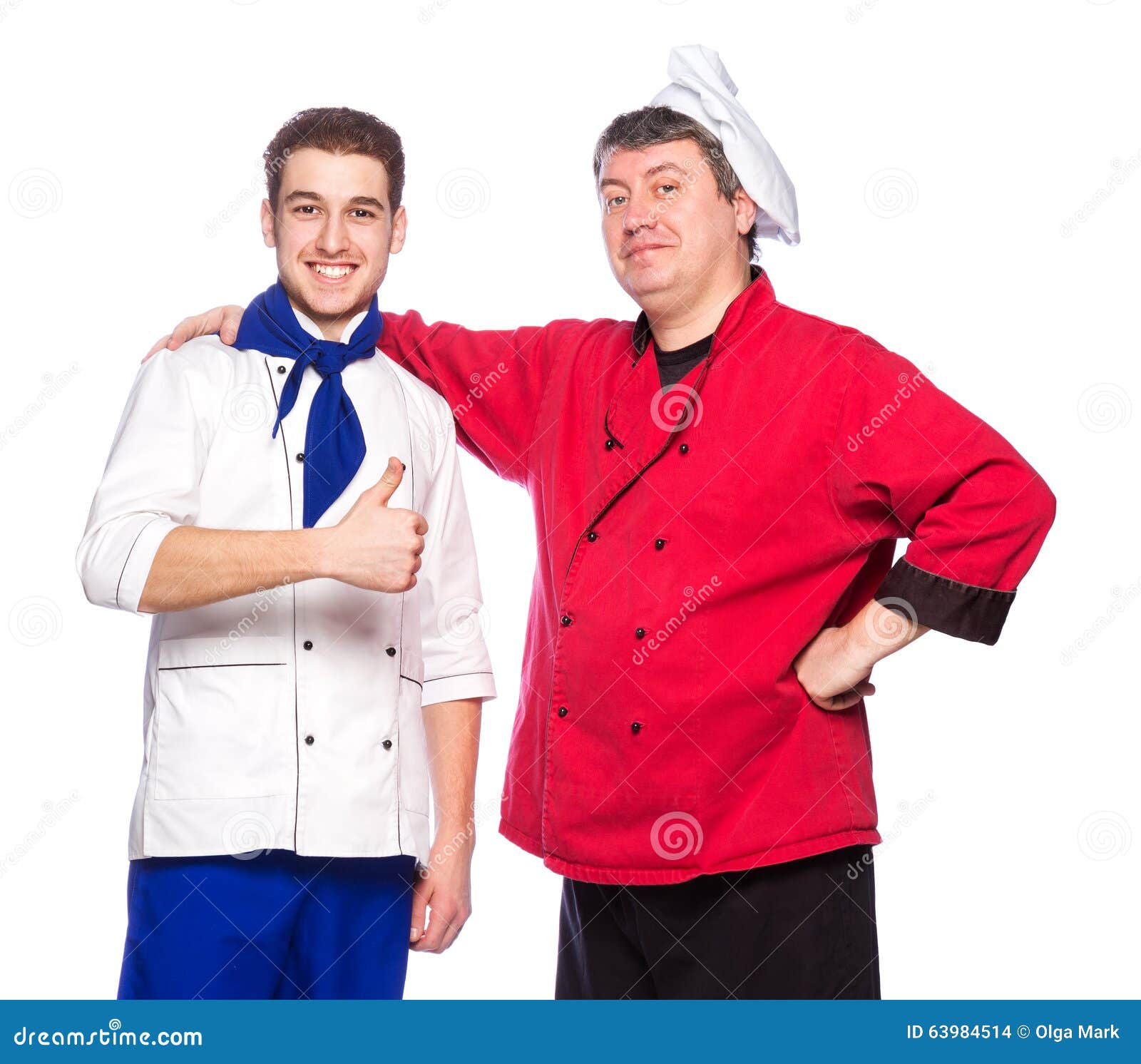Team of Two Men, Chefs, Cooks Stock Photo - Image of healthy, food ...