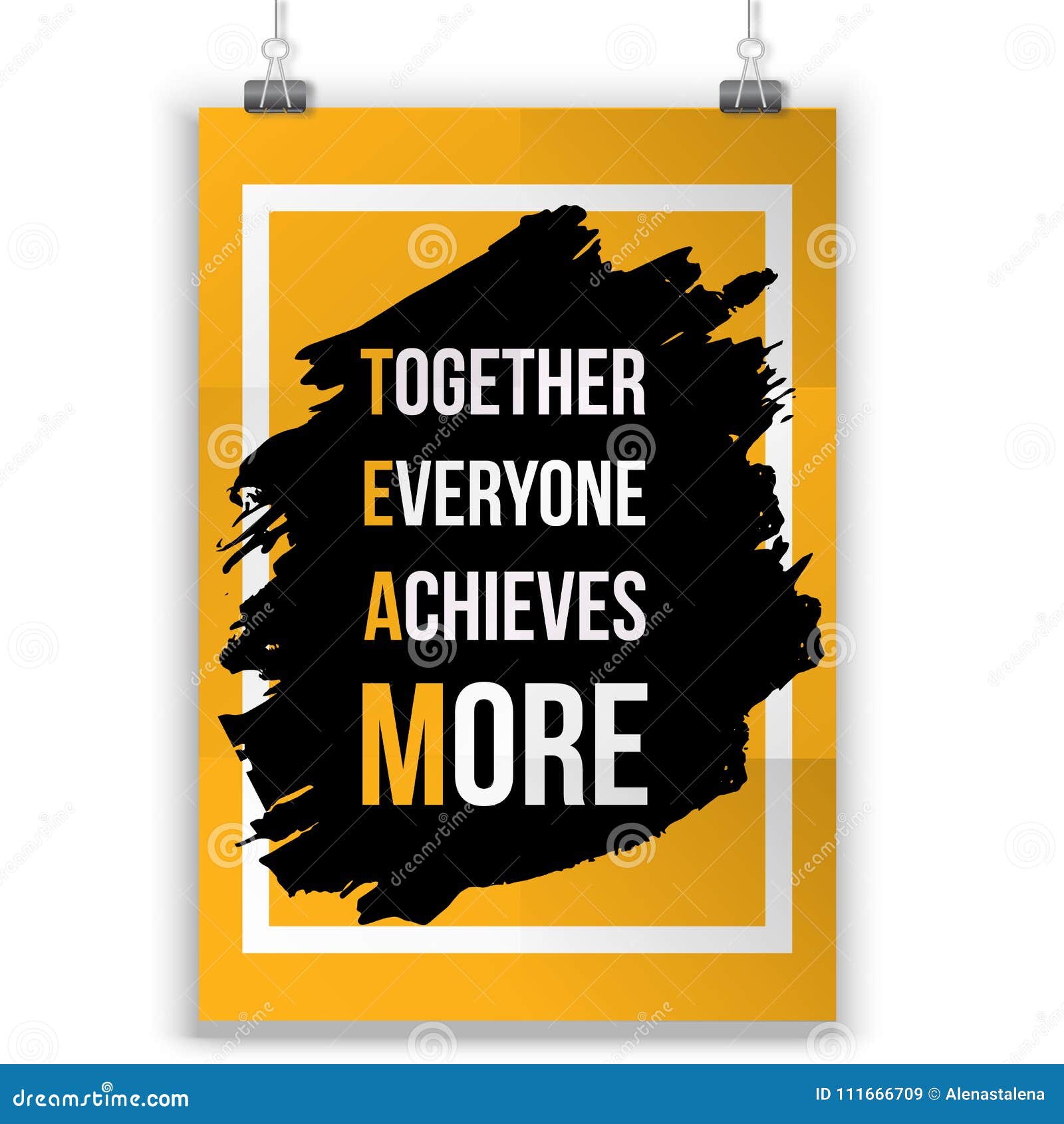 Team Typography Poster. Vector Typography Banner Design Concept on ...