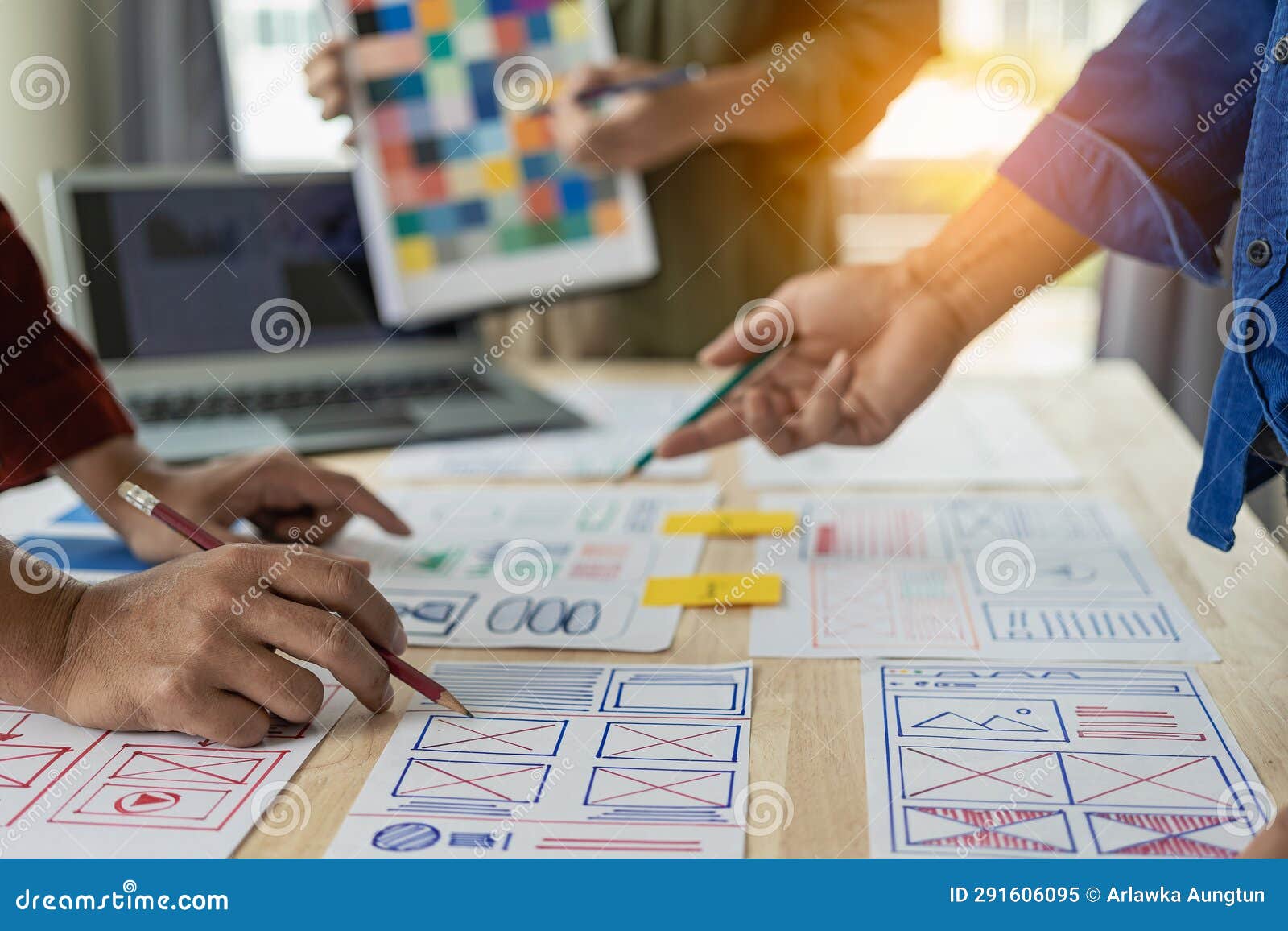 A Team of UI UX Web Designers is Working Together To Develop a Mobile ...