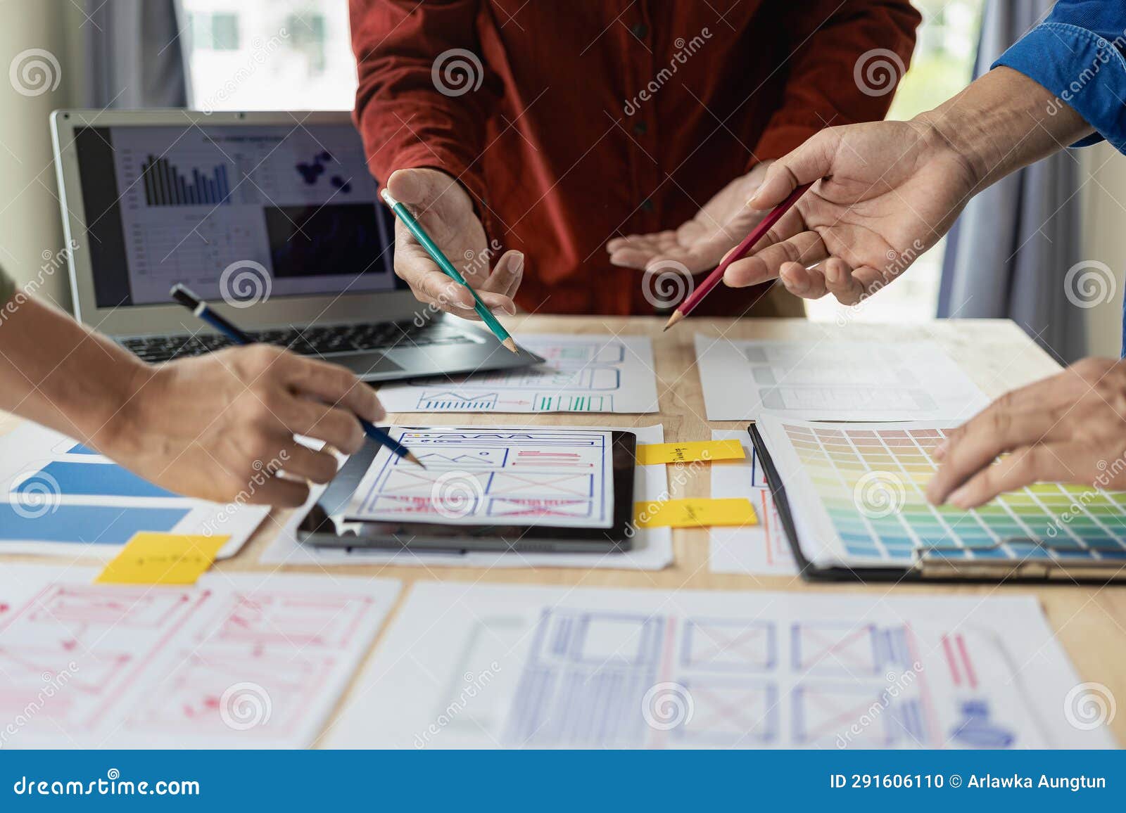 A Team of UI UX Web Designers is Working Together To Develop a Mobile ...