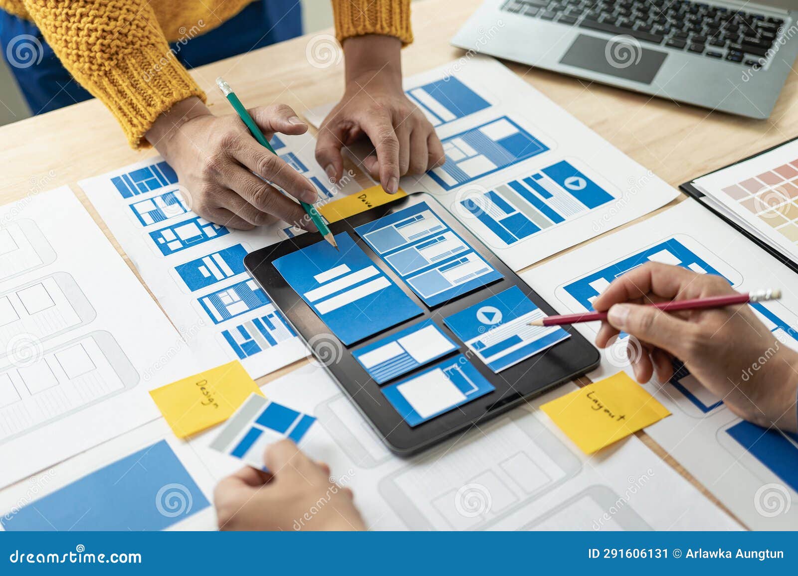 A Team of UI UX Web Designers is Working Together To Develop a Mobile ...