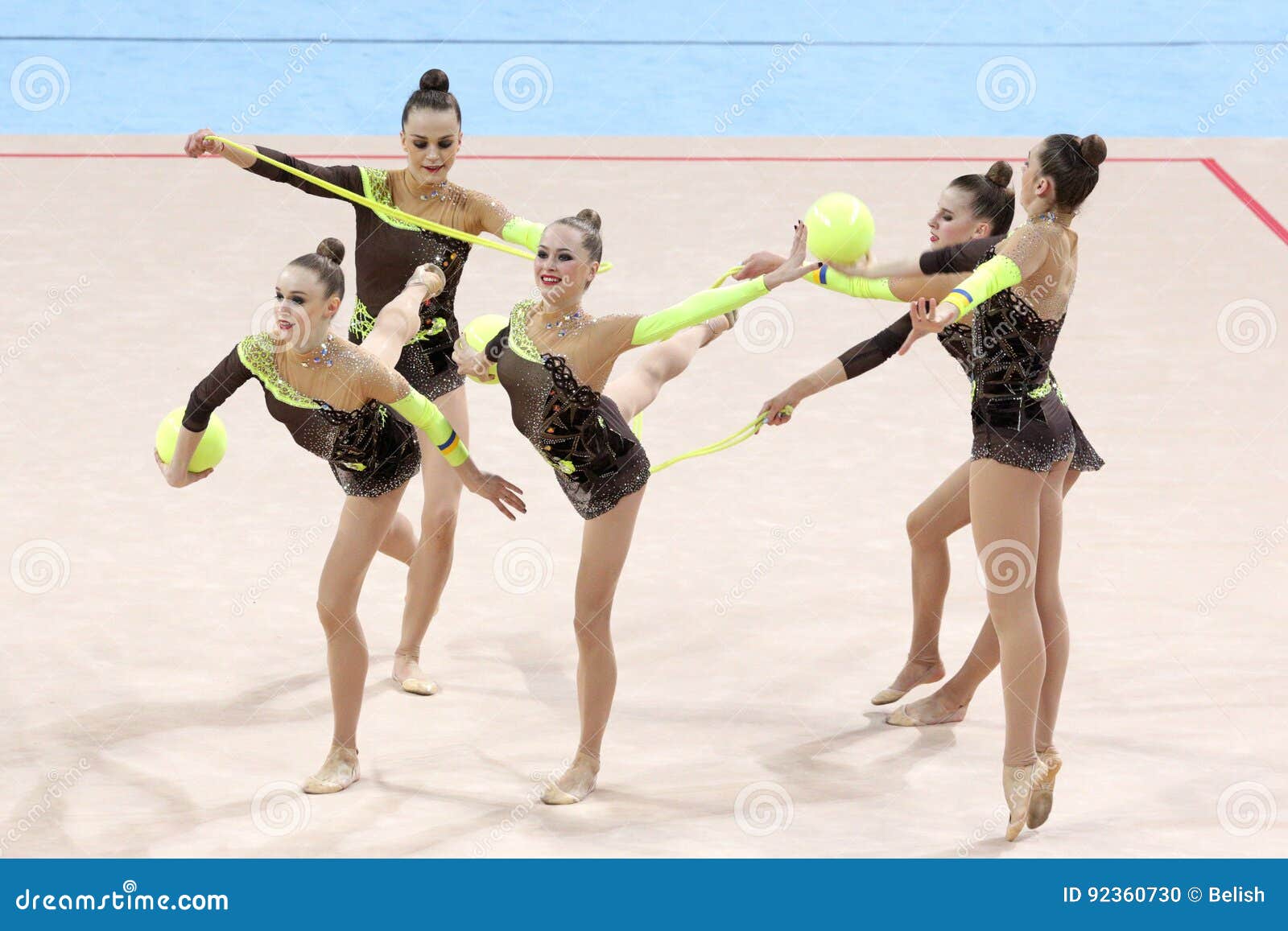 Team Ukraine Rhythmic Gymnastics Image éditorial - Image du rhythmique ...