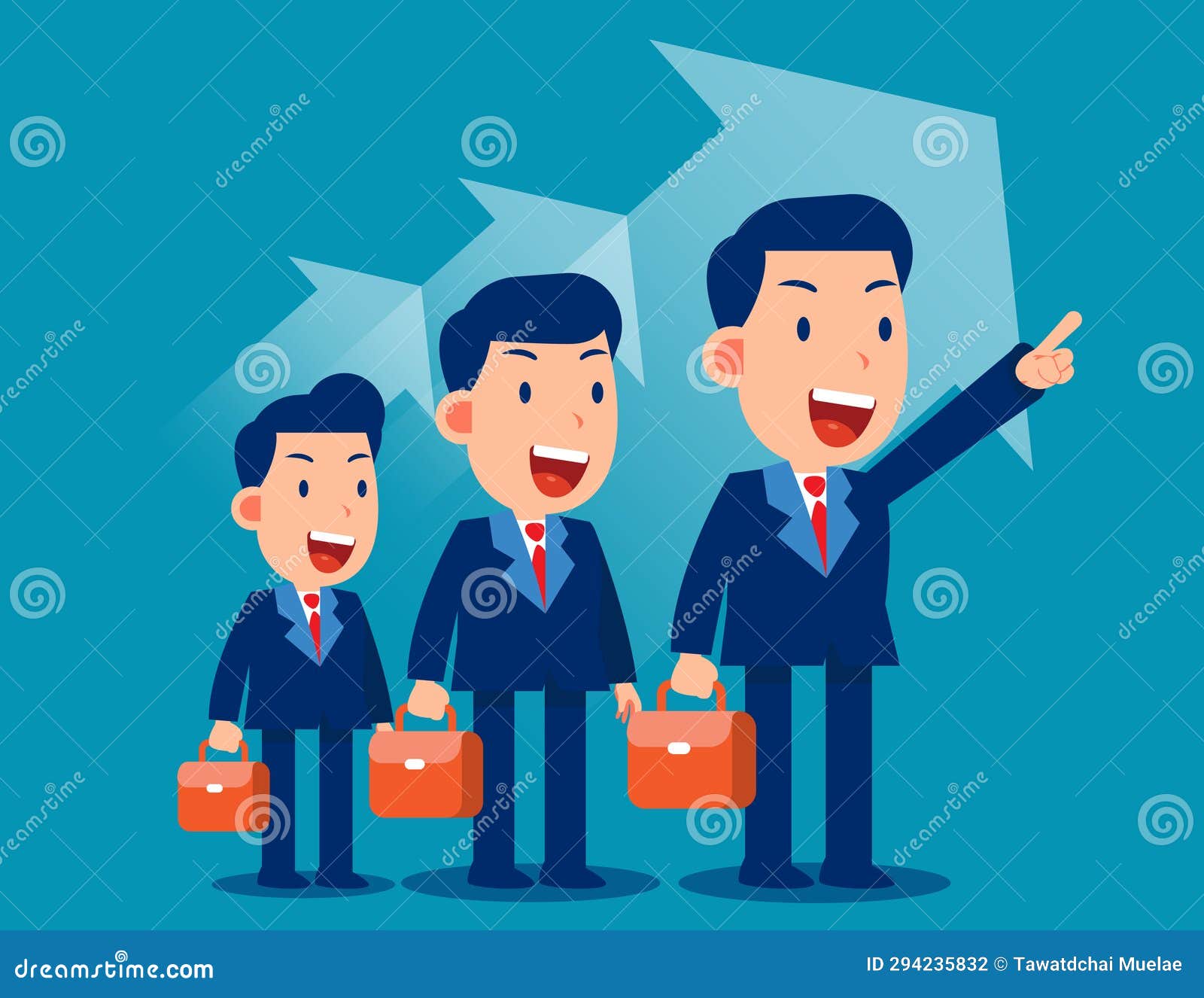 Team Unity of Purpose. Business Vector Illustration Concept Stock ...